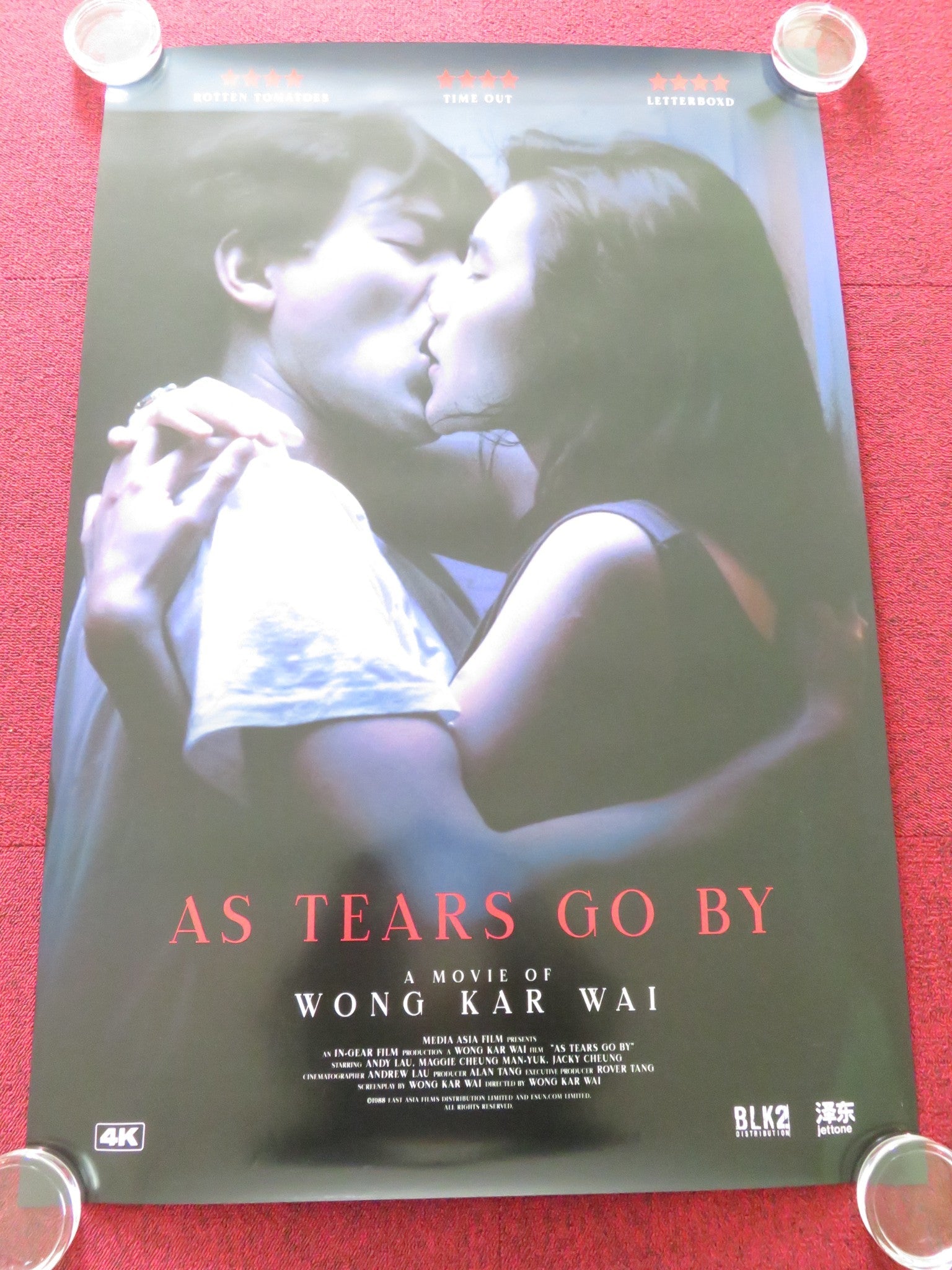 AS TEARS GO BY 4K US ONE SHEET ROLLED POSTER ANDY LAU MAGGIE CHEUNG 20 – Rendezvous Cinema
