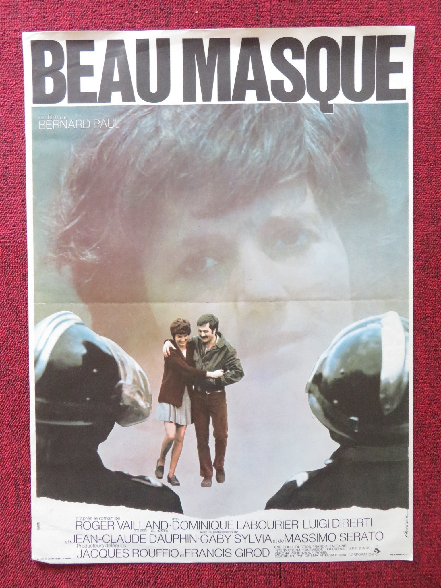 HANDSOME FACE FRENCH POSTER BERNARD PAUL LUIGI DIBERTI 1972 – Rendezvous Cinema