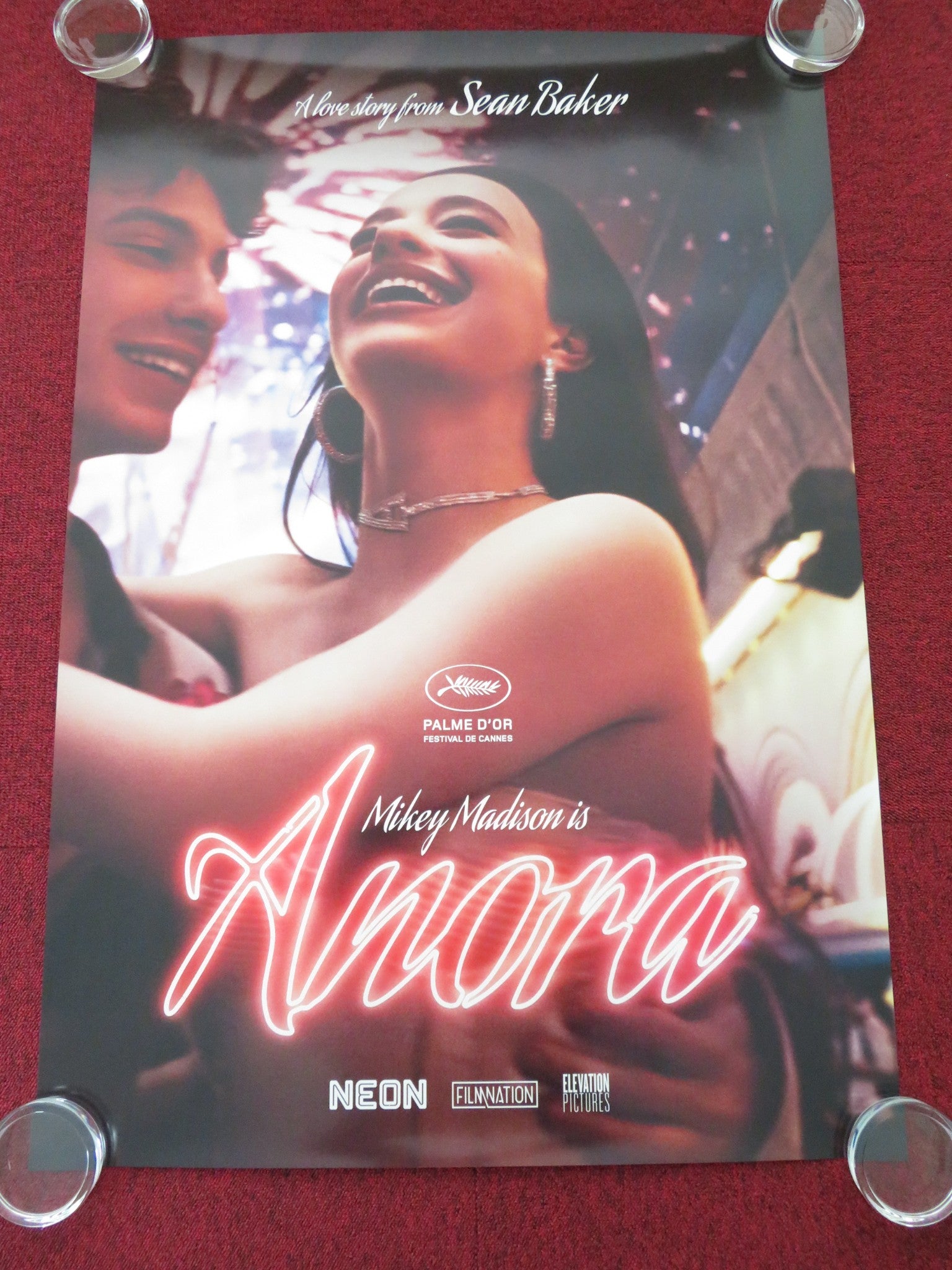 ANORA US ONE SHEET ROLLED POSTER MIKEY MADISON PAUL WEISSMAN 2024 – Rendezvous Cinema