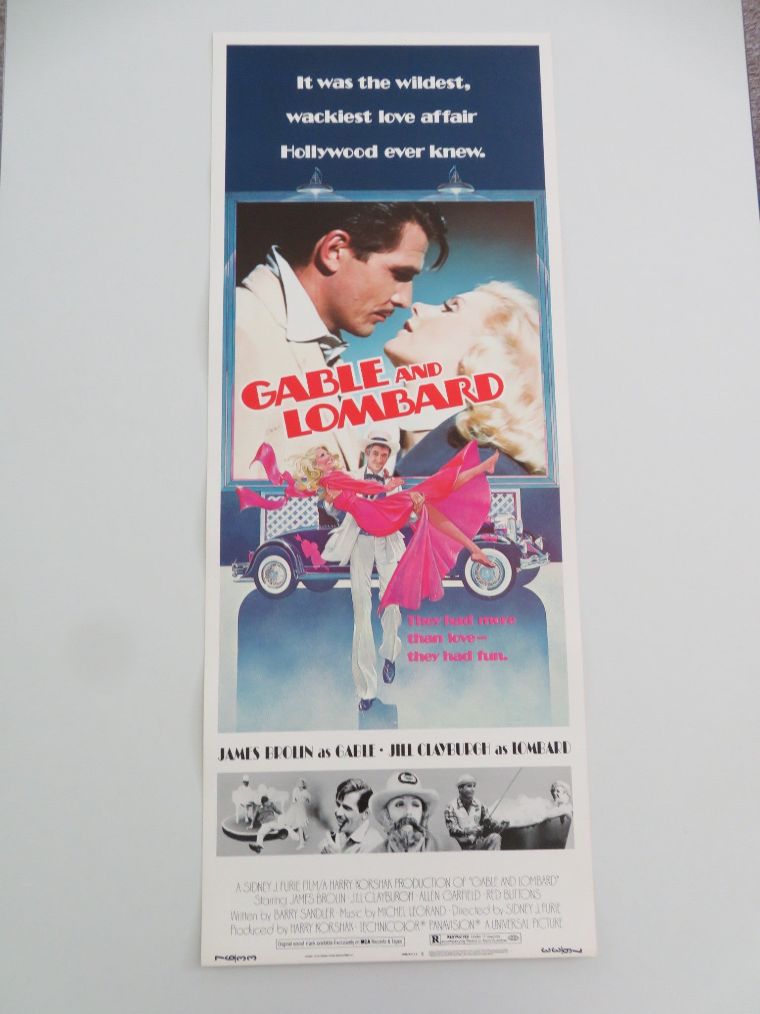 GABLE AND LOMBARD US INSERT POSTER JAMES BROLIN JILL CLAYBURGH 1976 – Rendezvous Cinema
