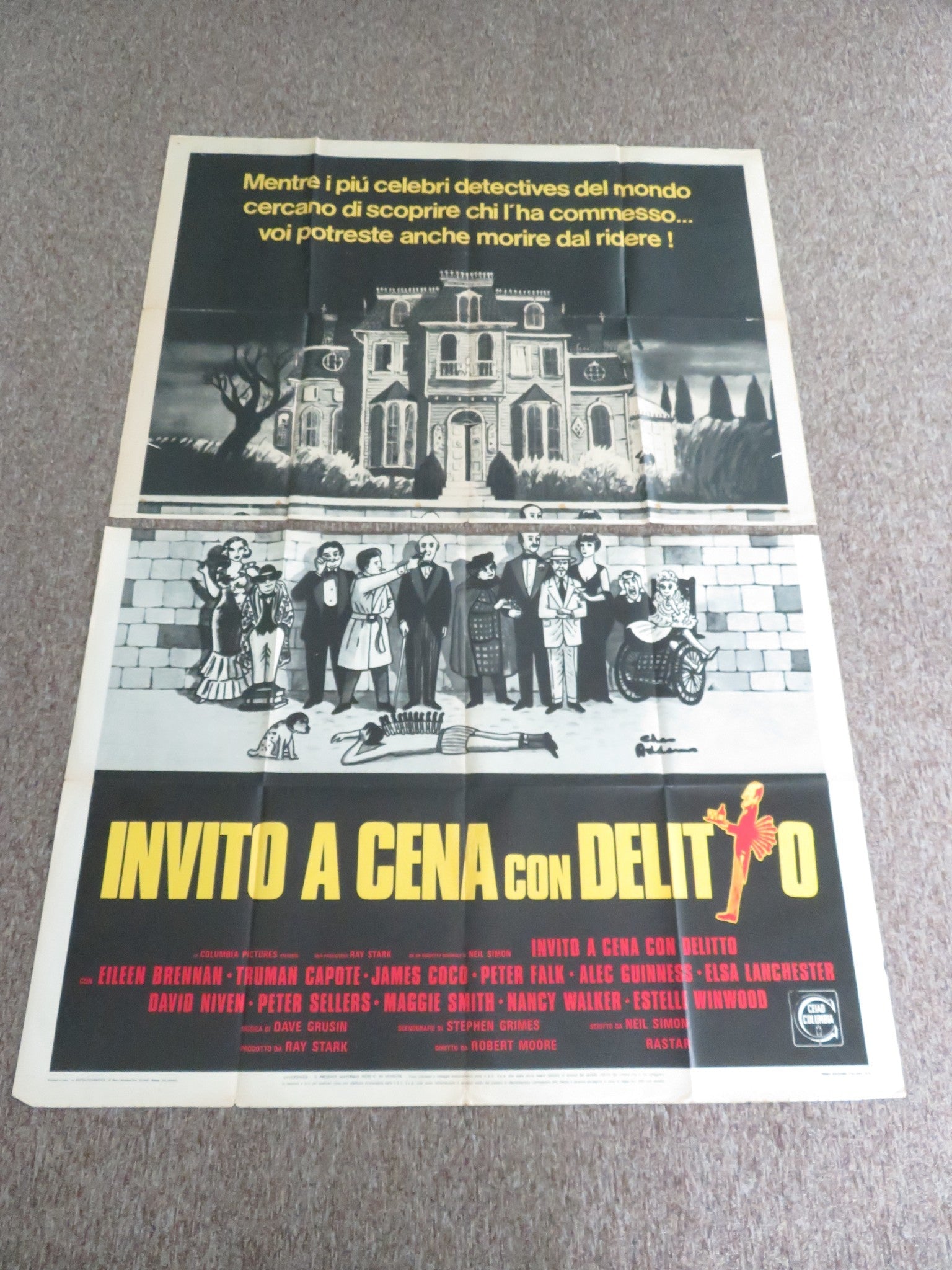 MURDER BY DEATH ITALIAN 4 FOGLIO POSTER EILEEN BRENNAN TRUMAN CAPOTE 1 – Rendezvous Cinema