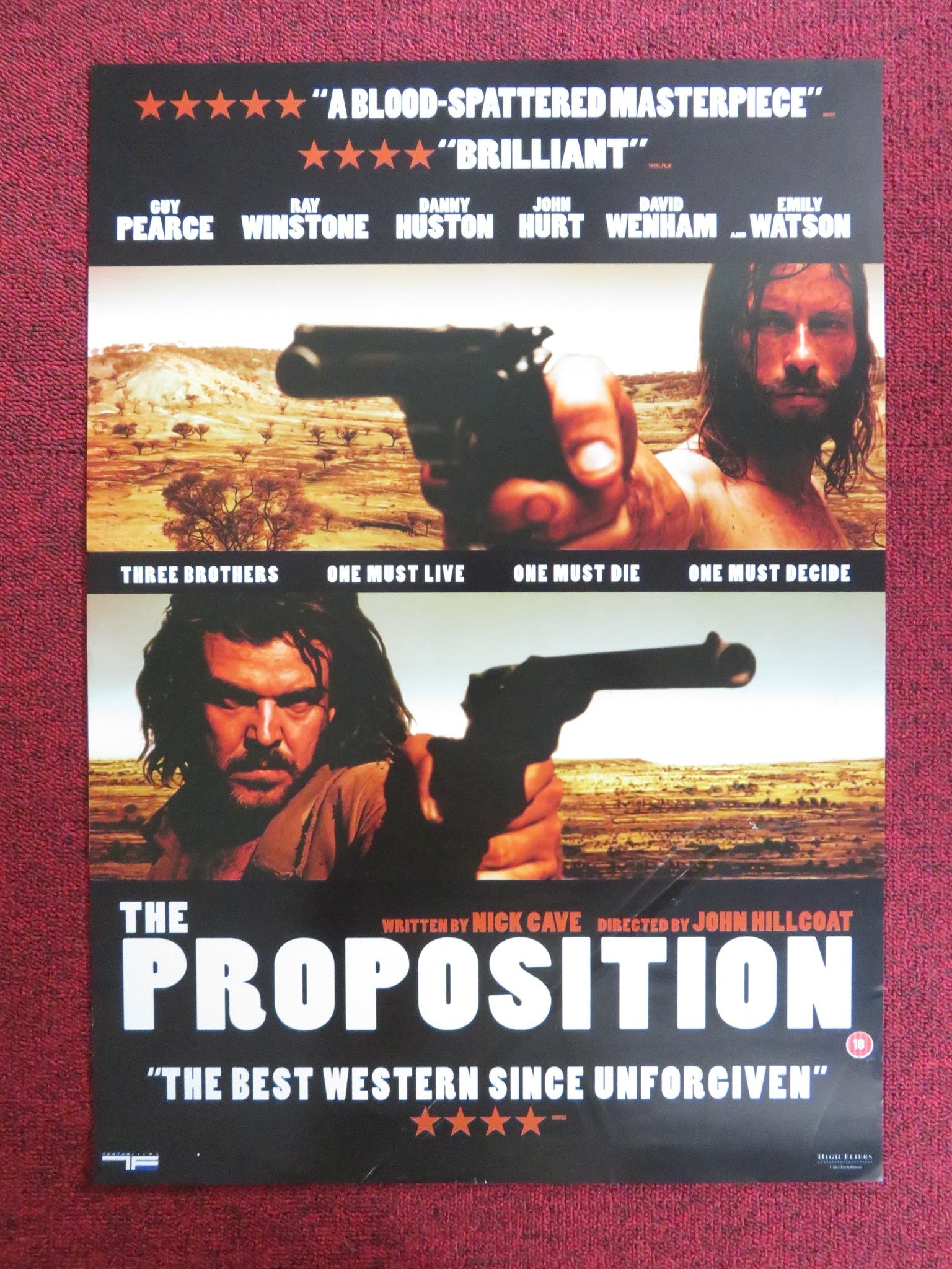 THE PROPOSITION VHS VIDEO POSTER GUY PEARCE RAY WINSTONE 2005 – Rendezvous Cinema