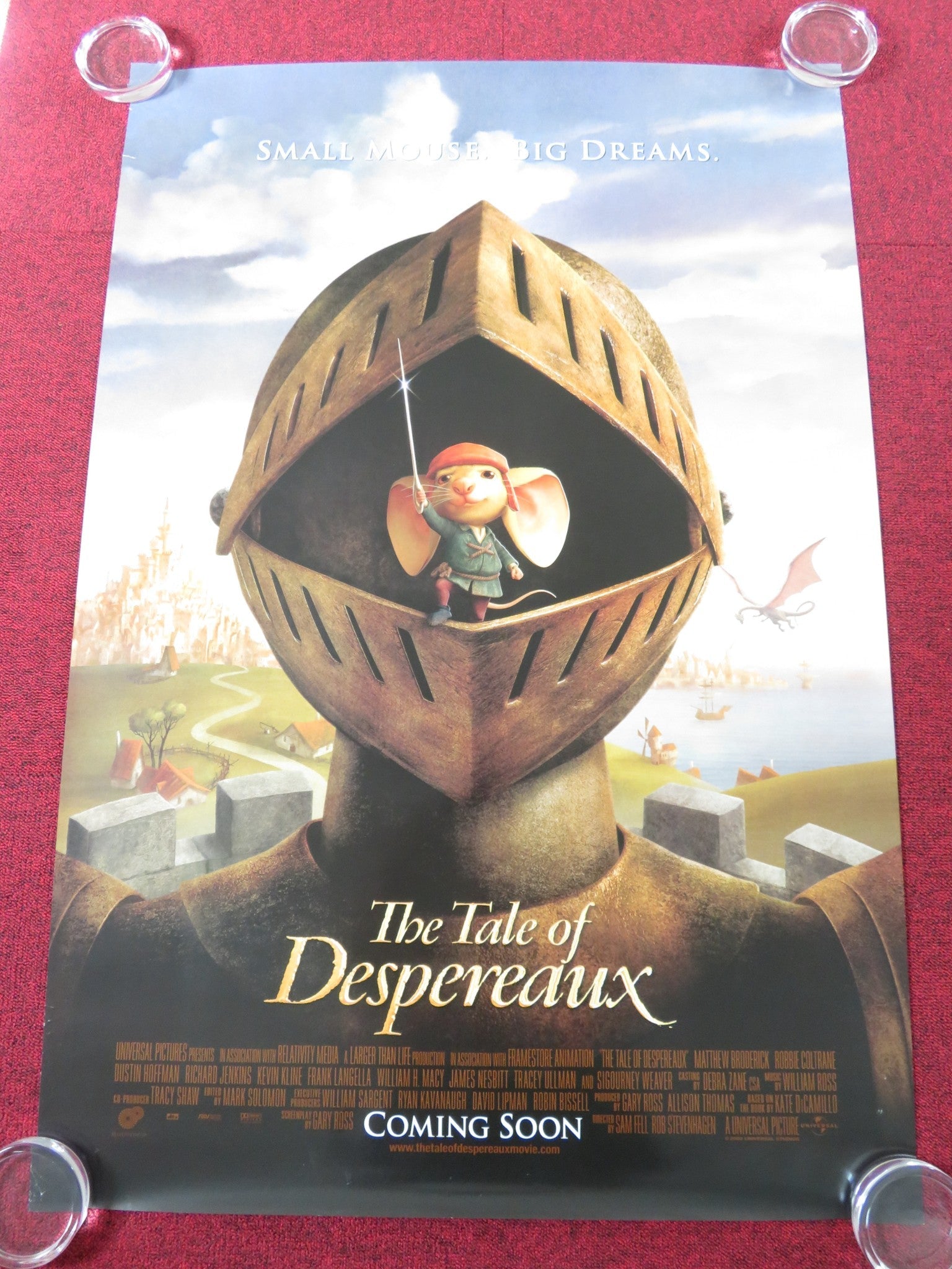 THE TALE OF DESPEREAUX - A US ONE SHEET ROLLED POSTER MATTHEW BRODERIC ...