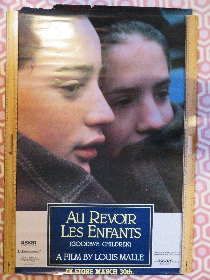 AU REVOIR LES ENFANTS GOODBYE, CHILDREN VHS US ONE SHEET ROLLED POSTER ...