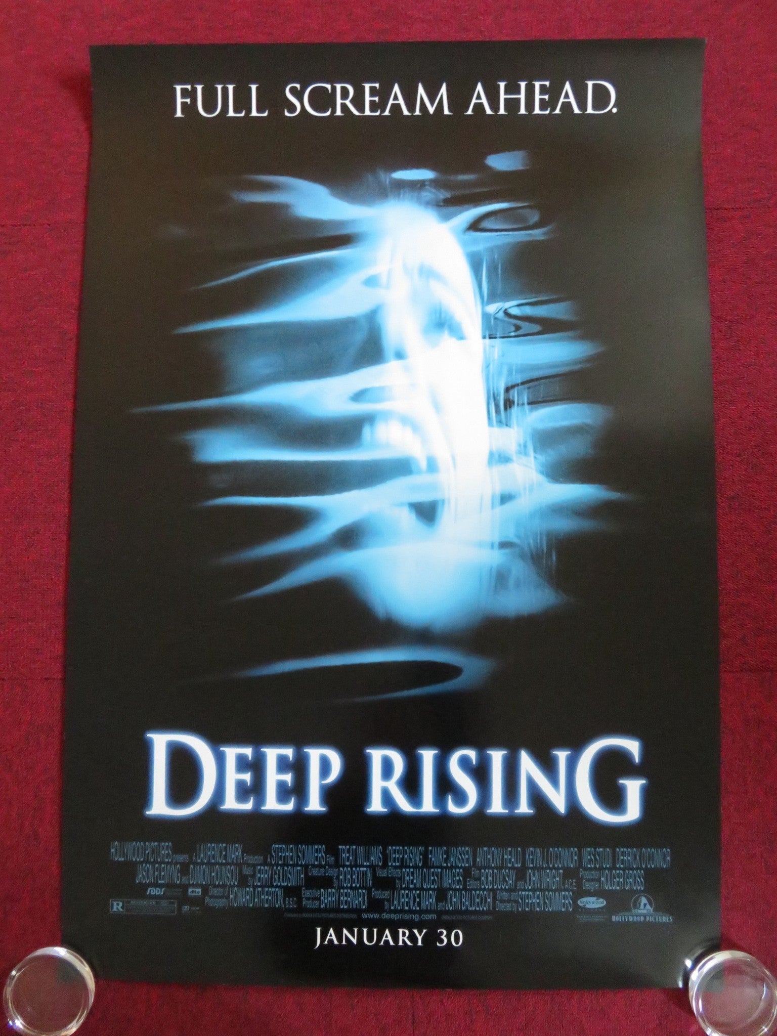 DEEP RISING US ONE SHEET ROLLED POSTER TREAT WILLIAMS FAMKE JANSSEN 19 – Rendezvous Cinema