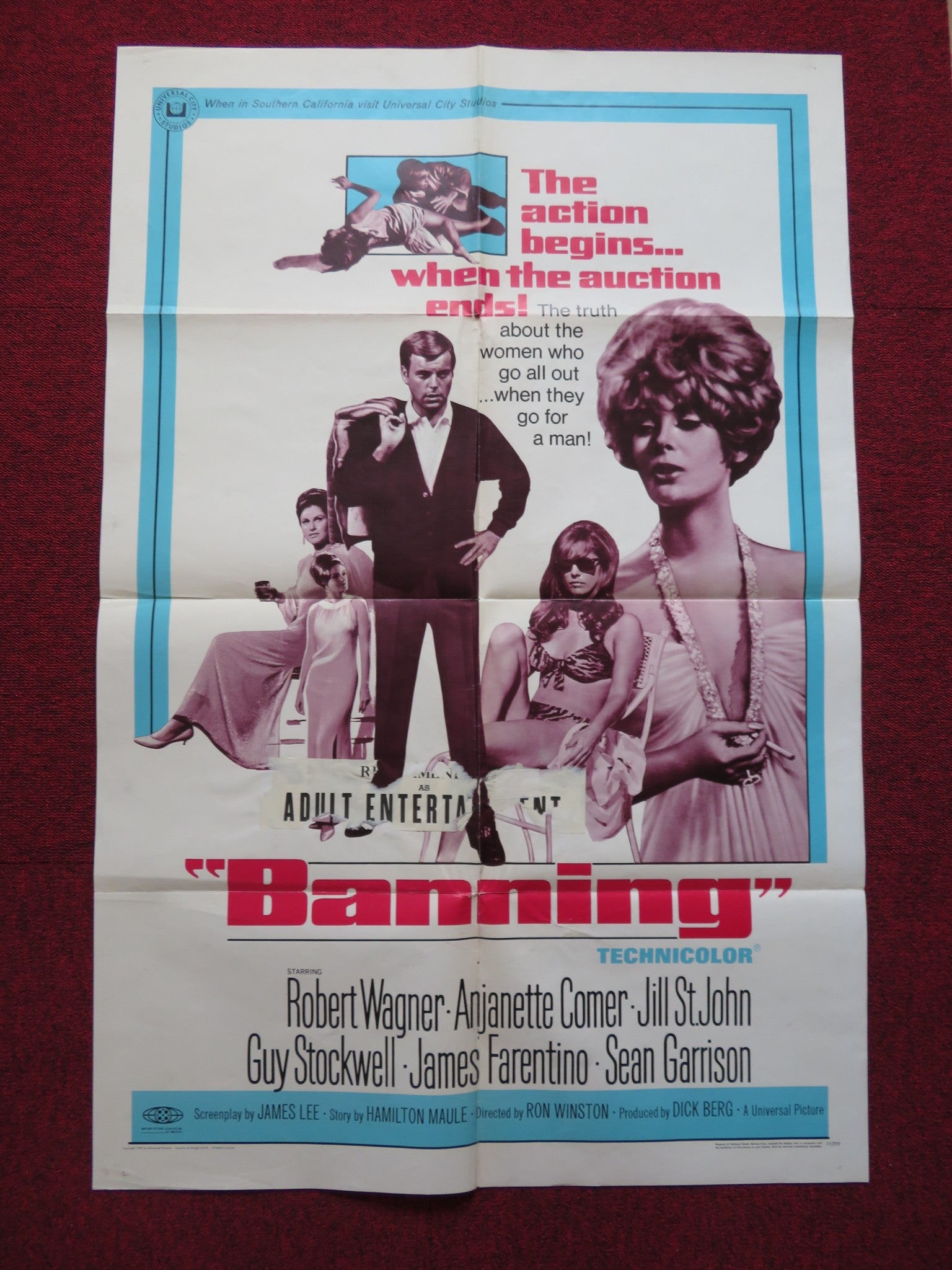 BANNING FOLDED US ONE SHEET POSTER ROBERT WAGNER ANJANETTE COMER 1967 – Rendezvous Cinema