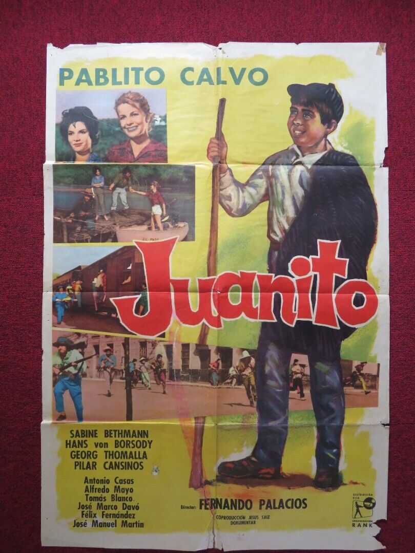JUANITO FOLDED ARGENTINA POSTER PABLITO CALVO GEORG THOMALLA 1960 ...