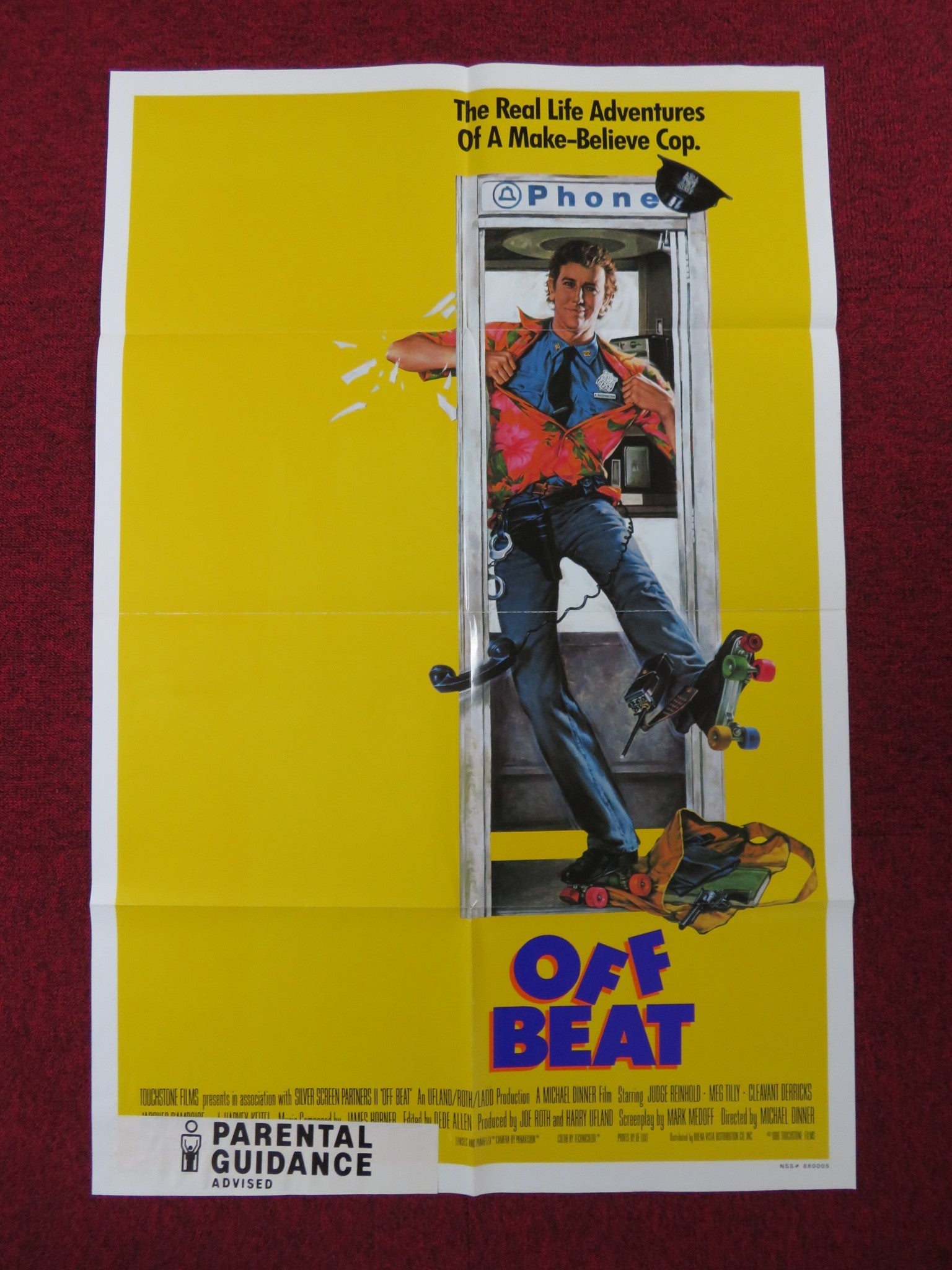 OFF BEAT FOLDED US ONE SHEET POSTER JUDGE REINHOLD MEG TILLY 1986 – Rendezvous Cinema