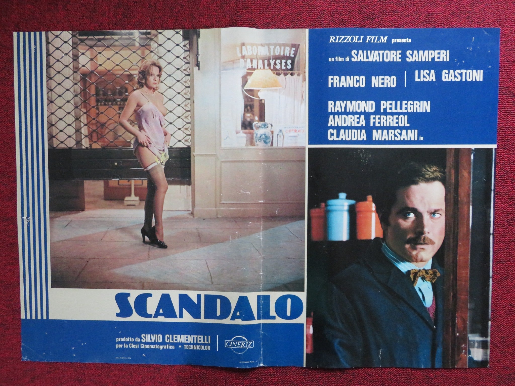 SUBMISSION - A ITALIAN FOTOBUSTA POSTER FRANCO NERO LISA GASTONI 1976 – Rendezvous Cinema