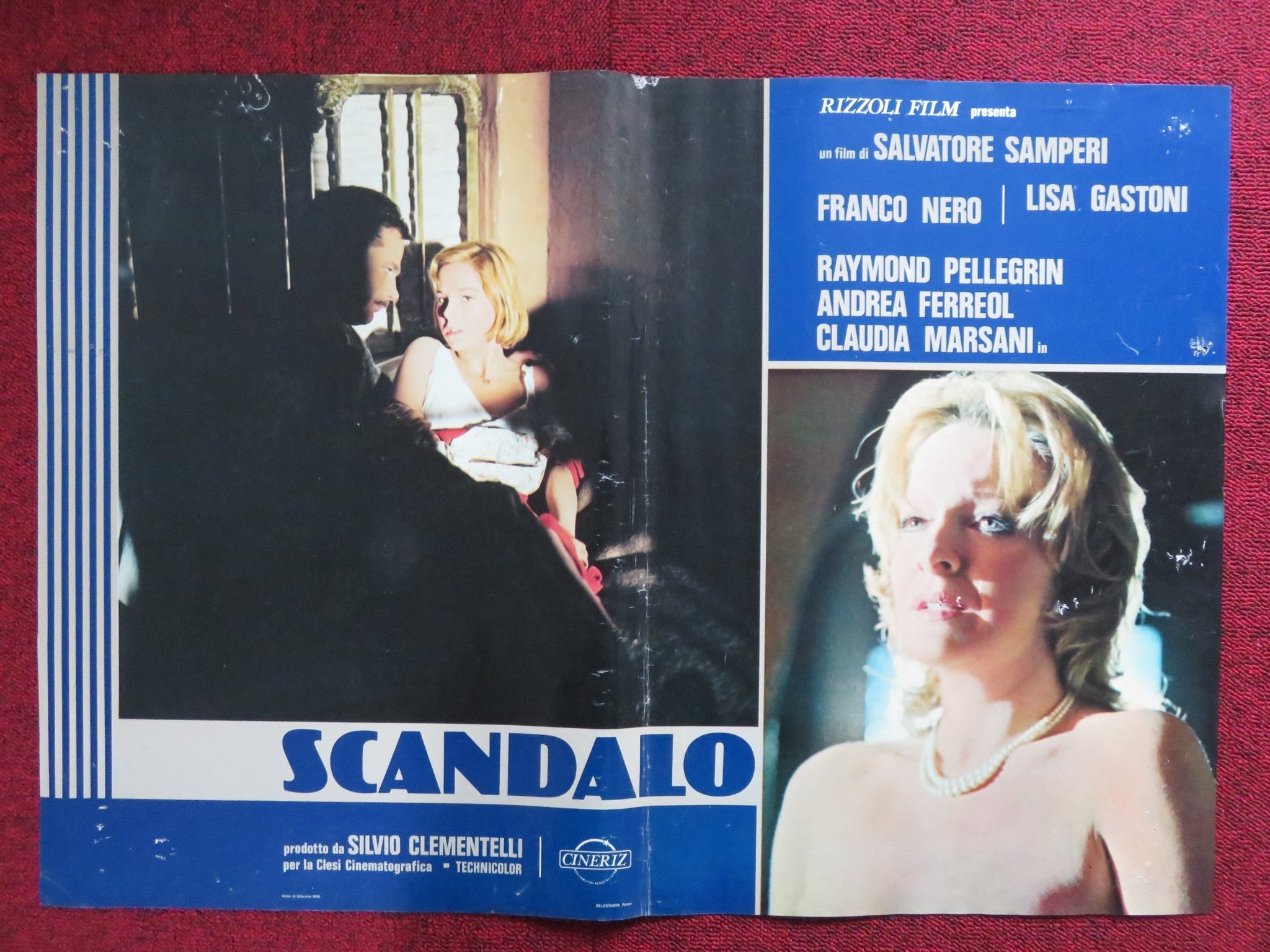 SUBMISSION - B ITALIAN FOTOBUSTA POSTER FRANCO NERO LISA GASTONI 1976 – Rendezvous Cinema
