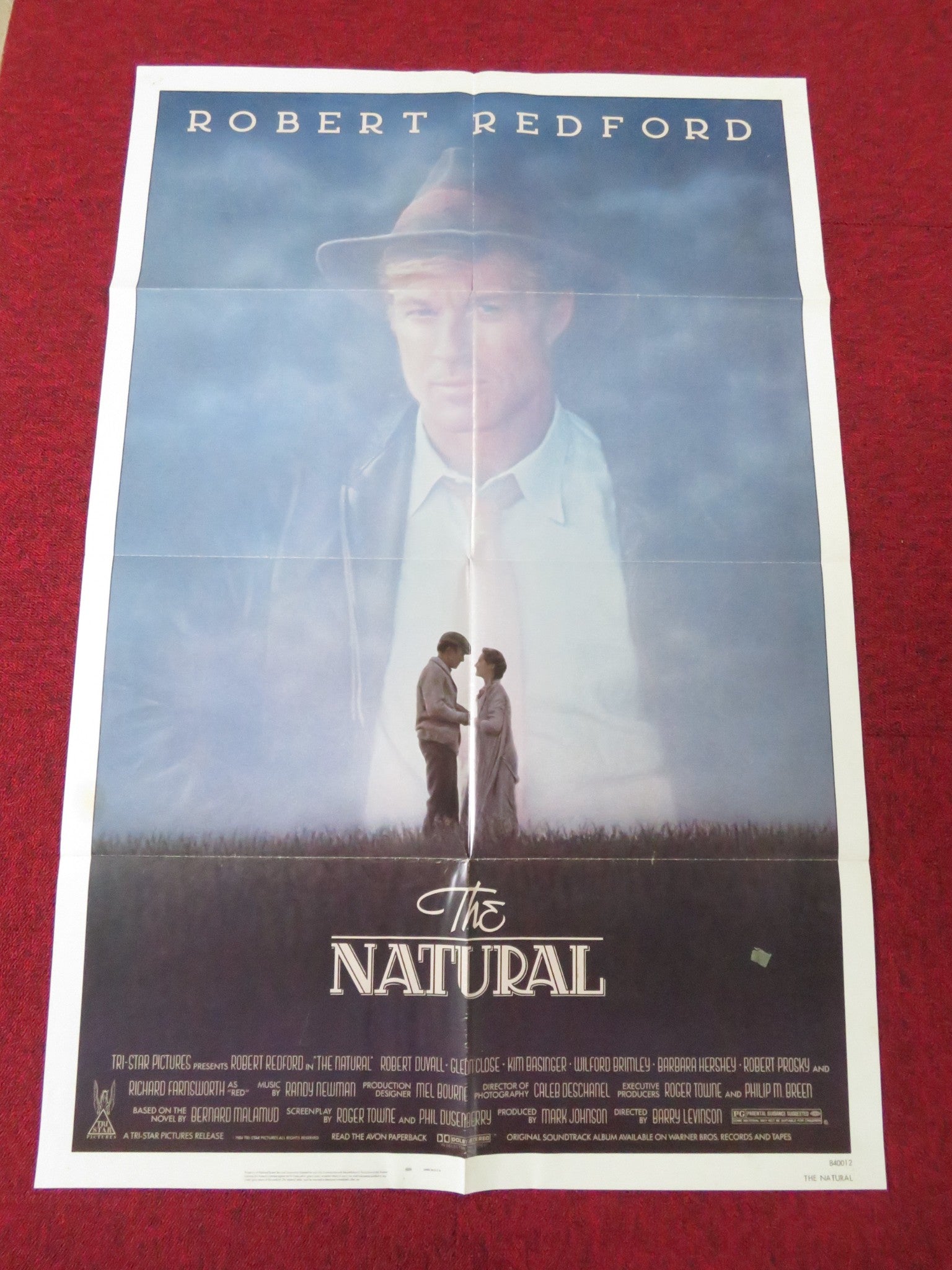 THE NATURAL FOLDED US ONE SHEET POSTER ROBERT REDFORD ROBERT DUVALL 19 ...