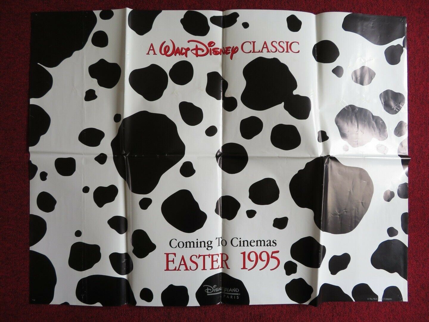 101 DALMATIANS UK QUAD POSTER DISNEY GLENN CLOSE JEFF DANIELS 1995 ...