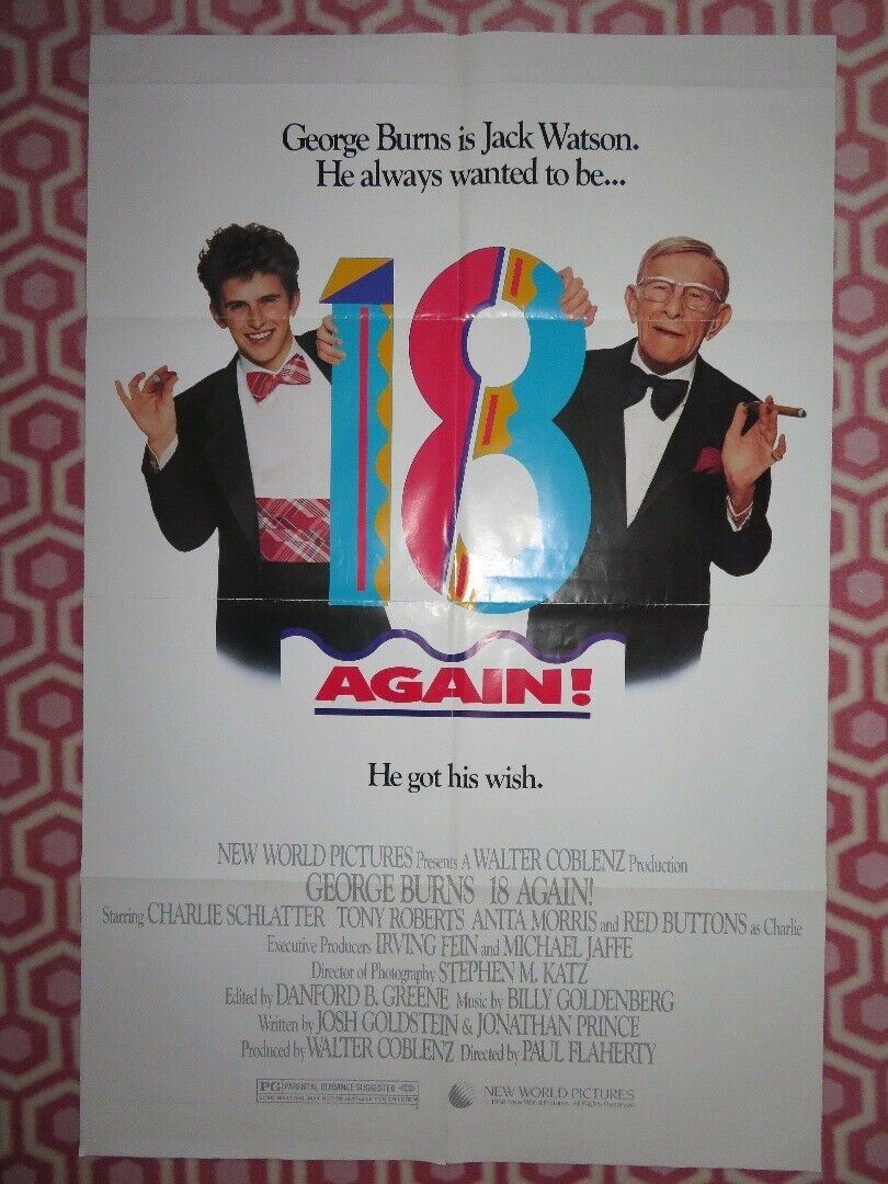 18 AGAIN US ONE SHEET POSTER GEORGE BURNS JACK WATSON 1988 – Rendezvous ...