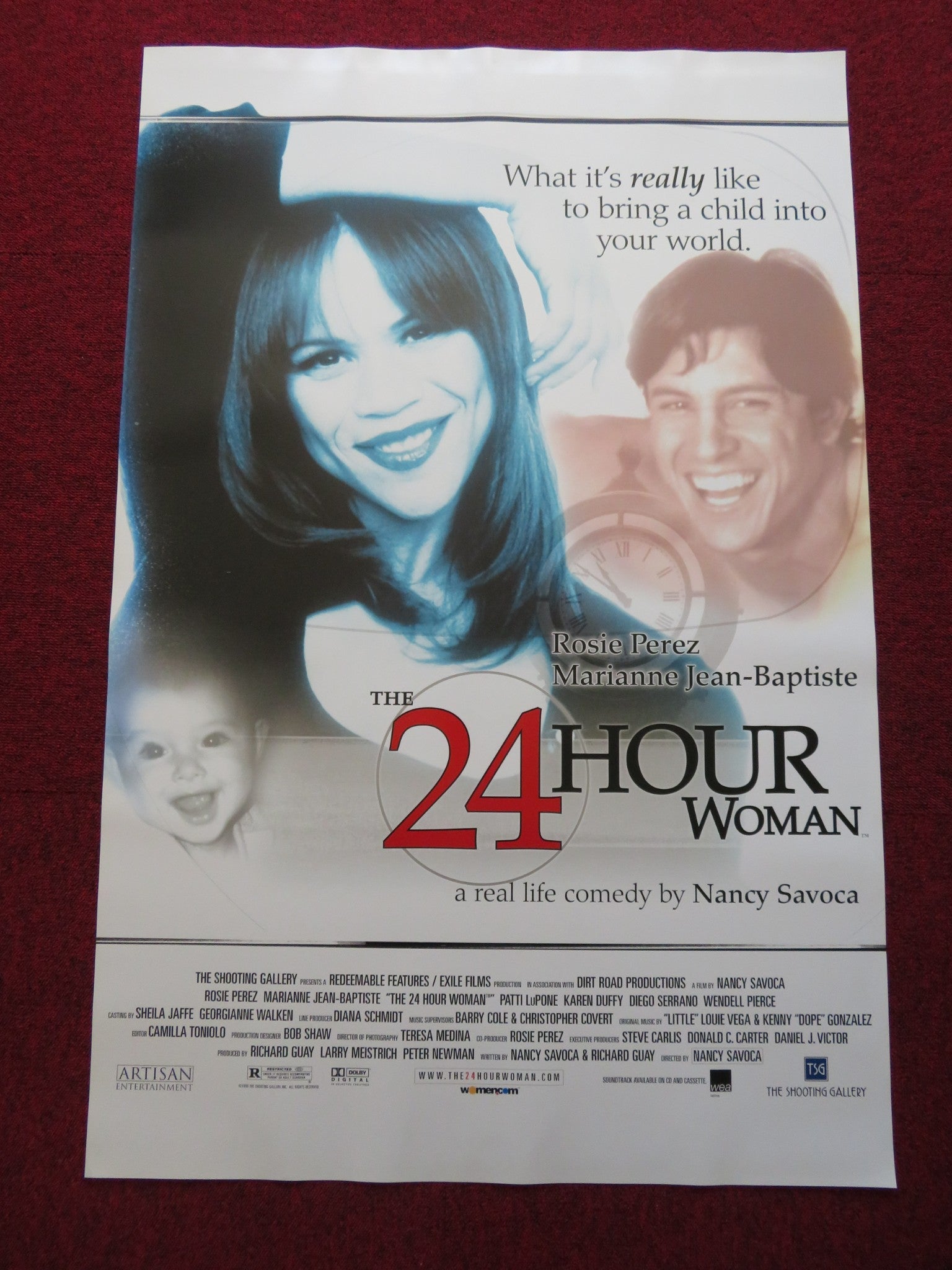 24 HOUR WOMAN US ONE SHEET ROLLED POSTER ROSIE PEREZ MARIANNE JEAN-BAP ...