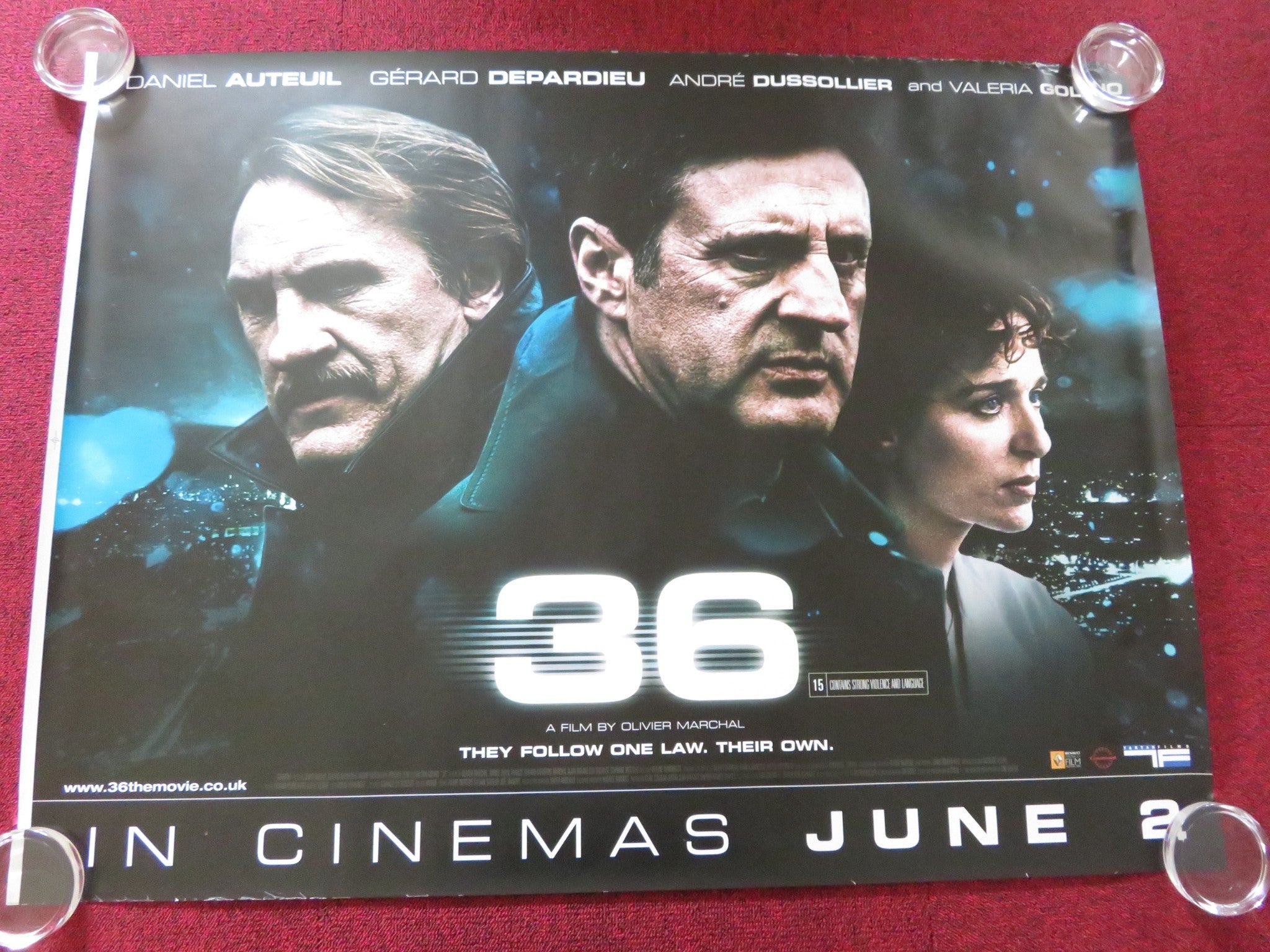 36TH PRECINCT UK QUAD ROLLED POSTER DANIEL AUTEUIL GERARD DEPARDIEU 20 ...