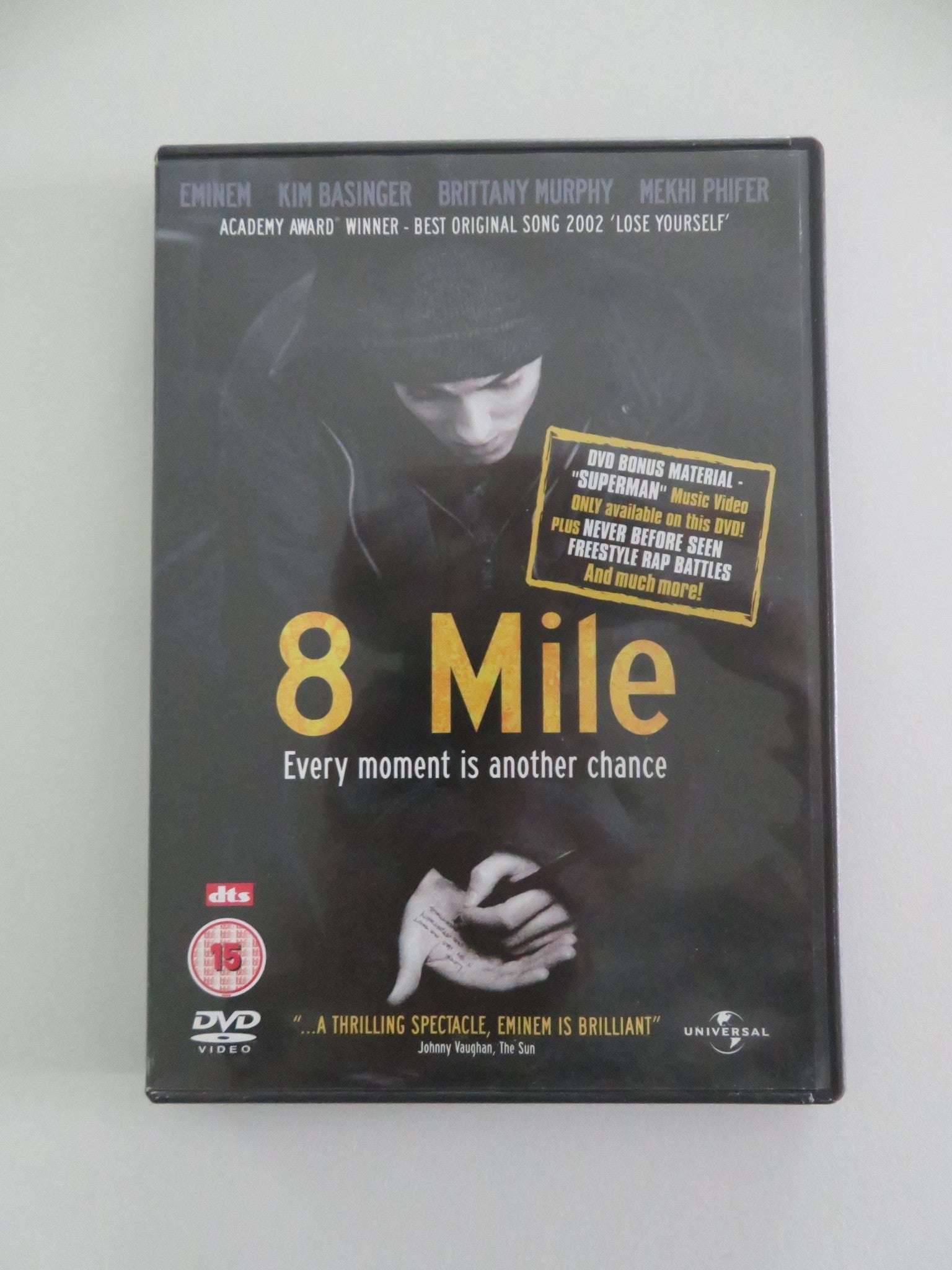 8 MILE (DVD) EMINEM KIM BASINGER 2002 REGION 2 – Rendezvous Cinema