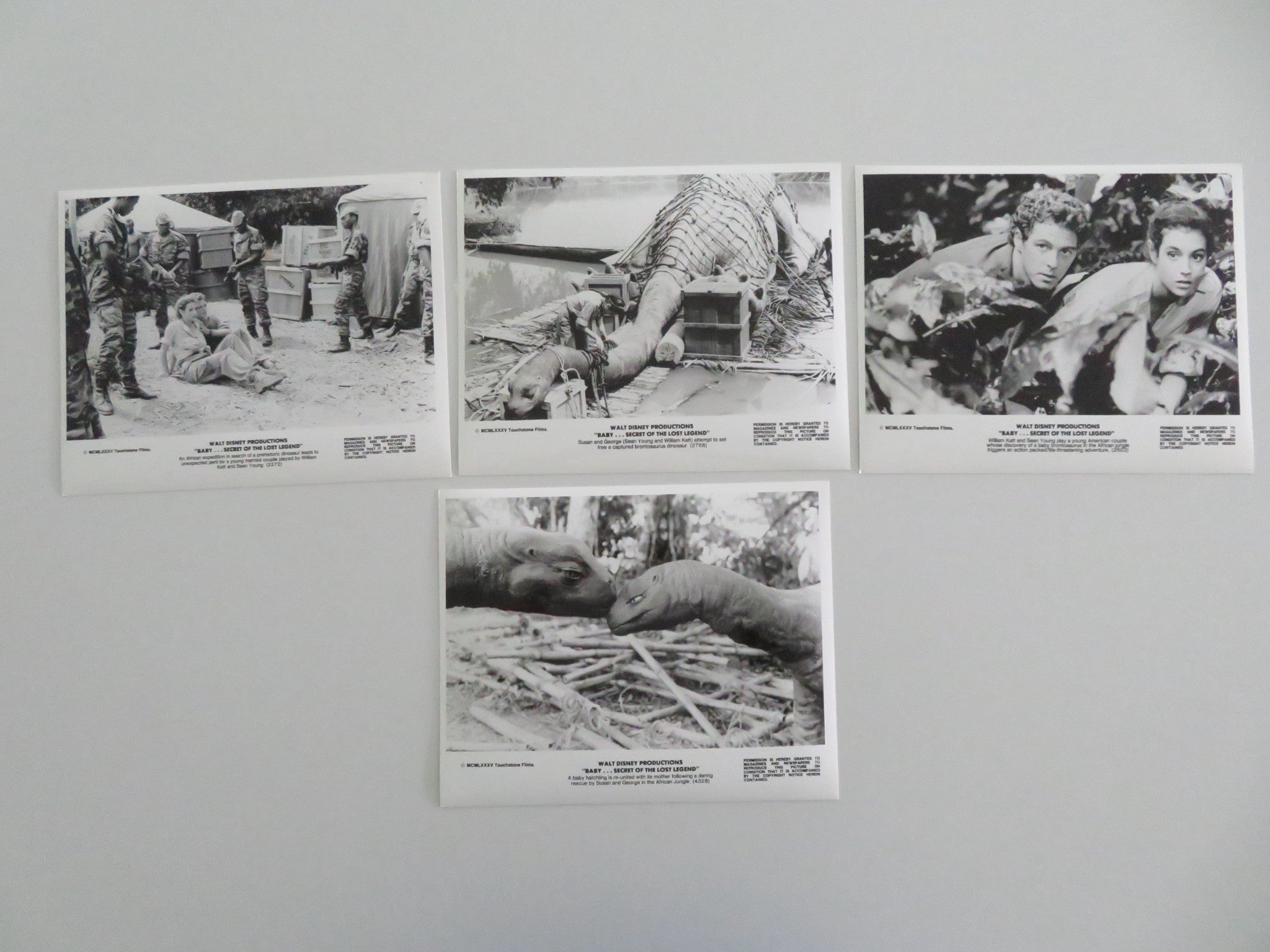 BABY: SECRET OF THE LOST LEGEND MOVIE STILL PHOTO LOT OF 4 DISNEY S. Y ...