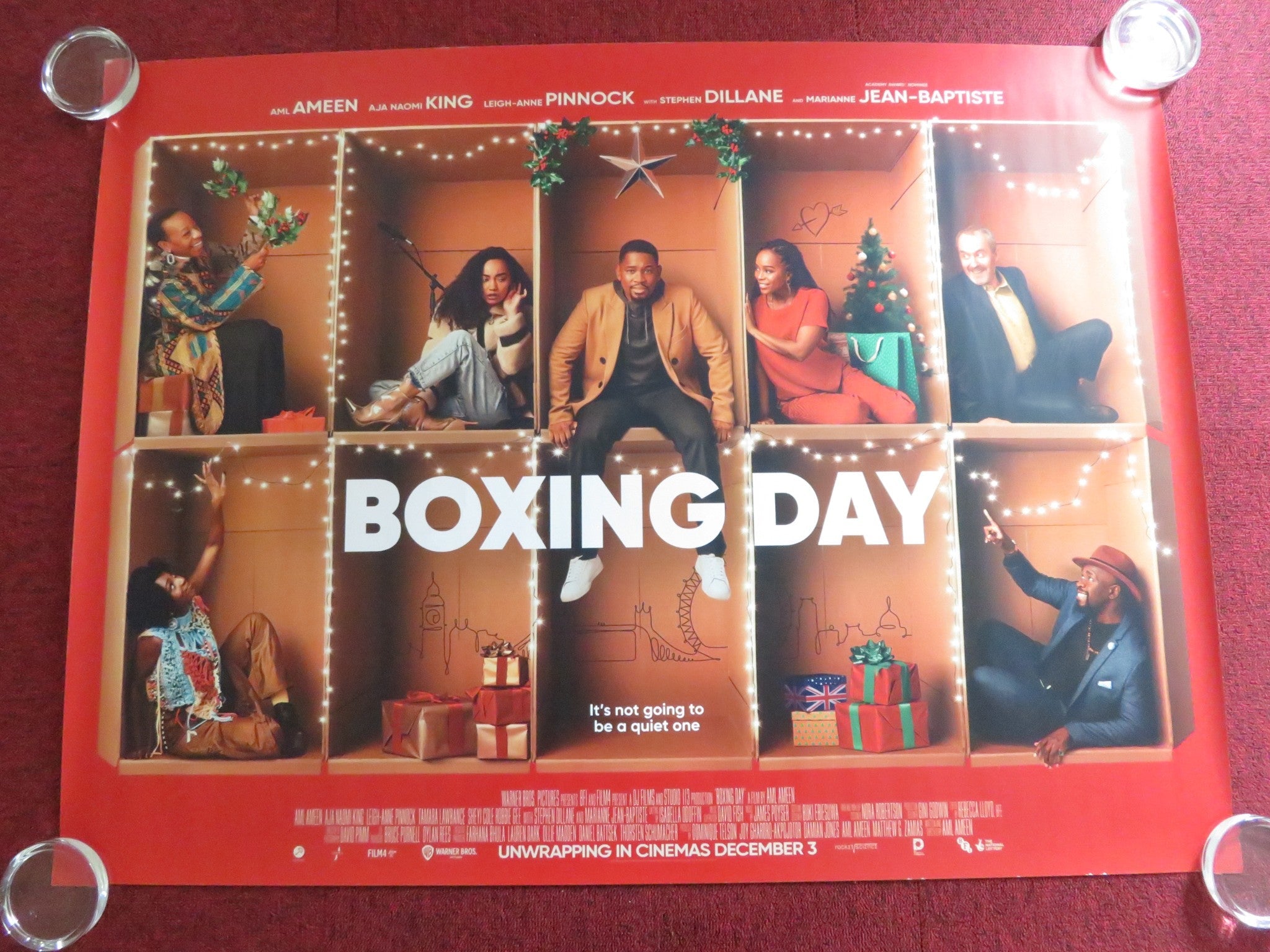 BOXING DAY UK QUAD ROLLED POSTER AML AMEEN AJA NAOMI KING 2021 ...