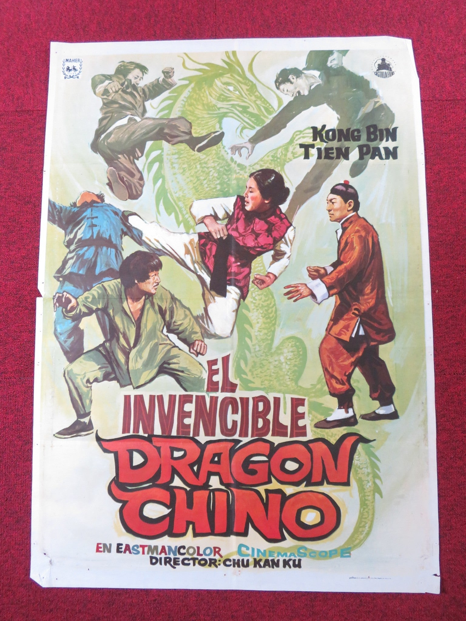 BRONZE HEAD AND STEEL ARM SPANISH POSTER CHIAO CHIAO PENG TIEN 1972 ...