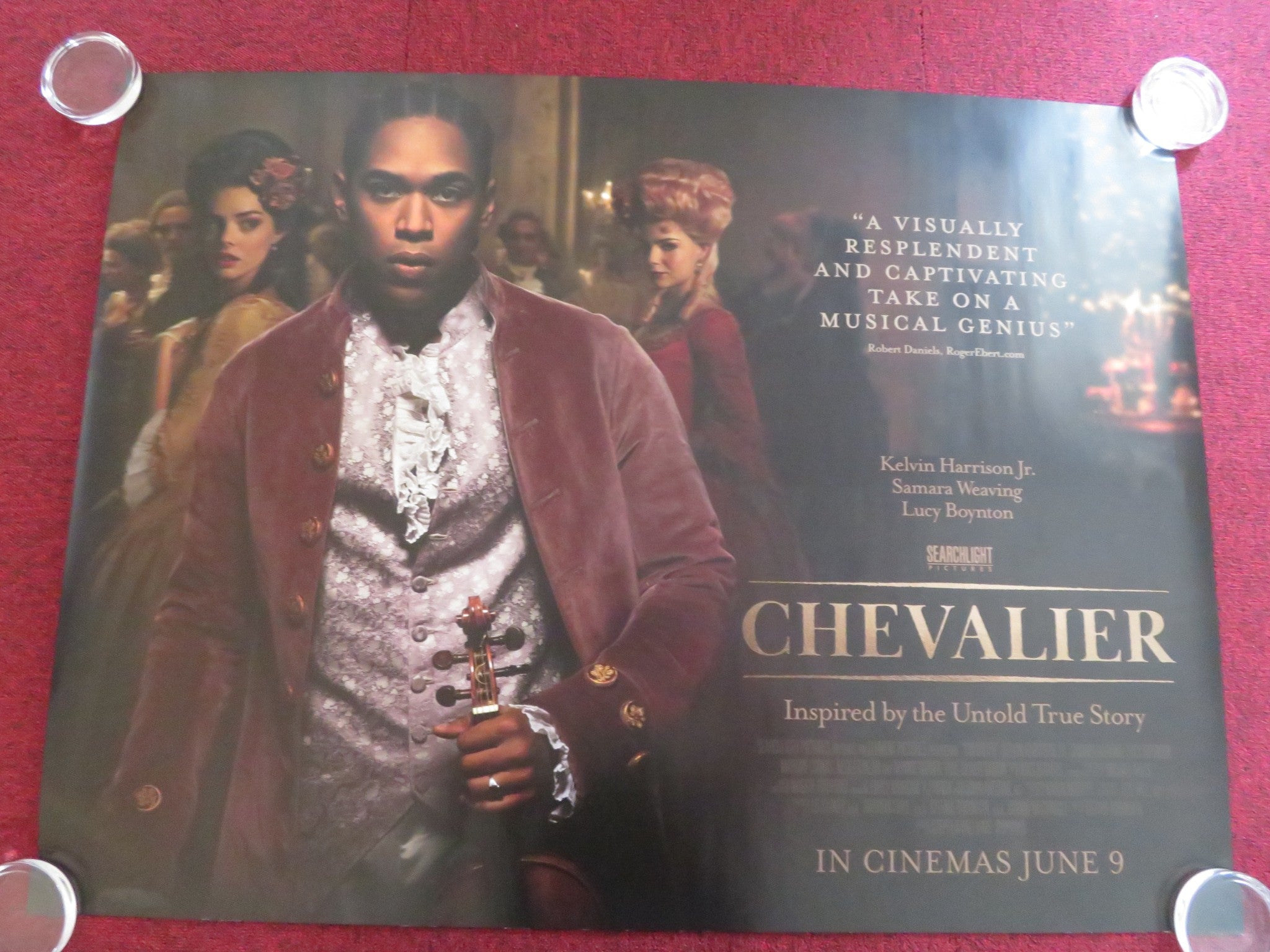 CHEVALIER UK QUAD ROLLED POSTER KELVIN HARRISON JR. SAMARA WEAVING 202 ...