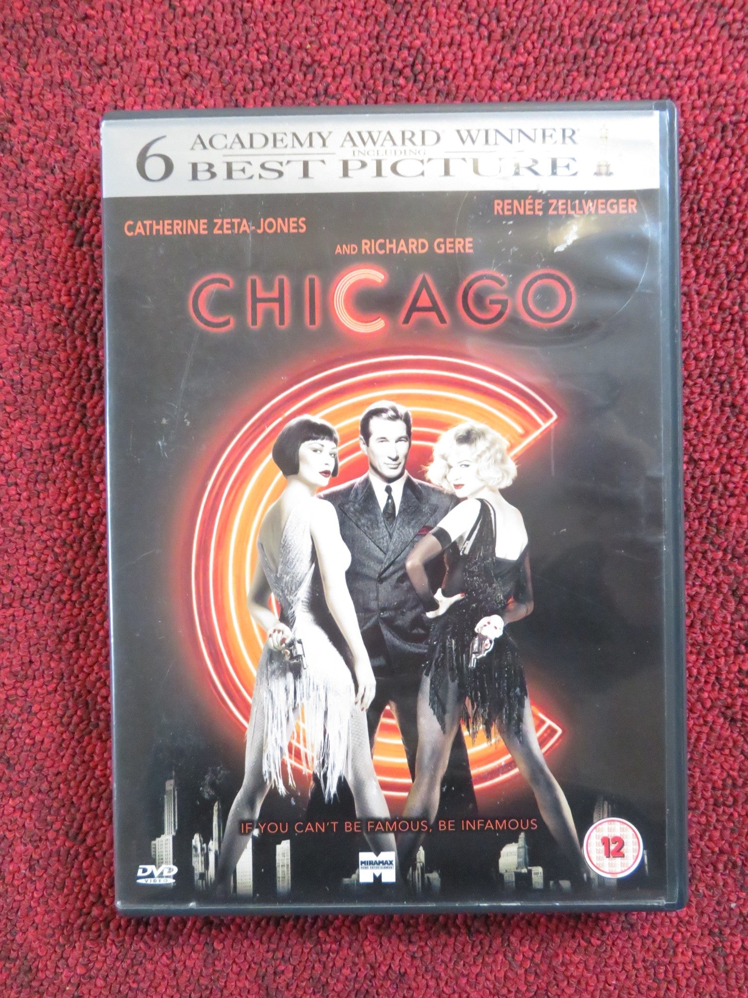 CHICAGO (DVD) CATHERINE ZETA-JONES RICHARD GERE 2002 REGION 2 ...