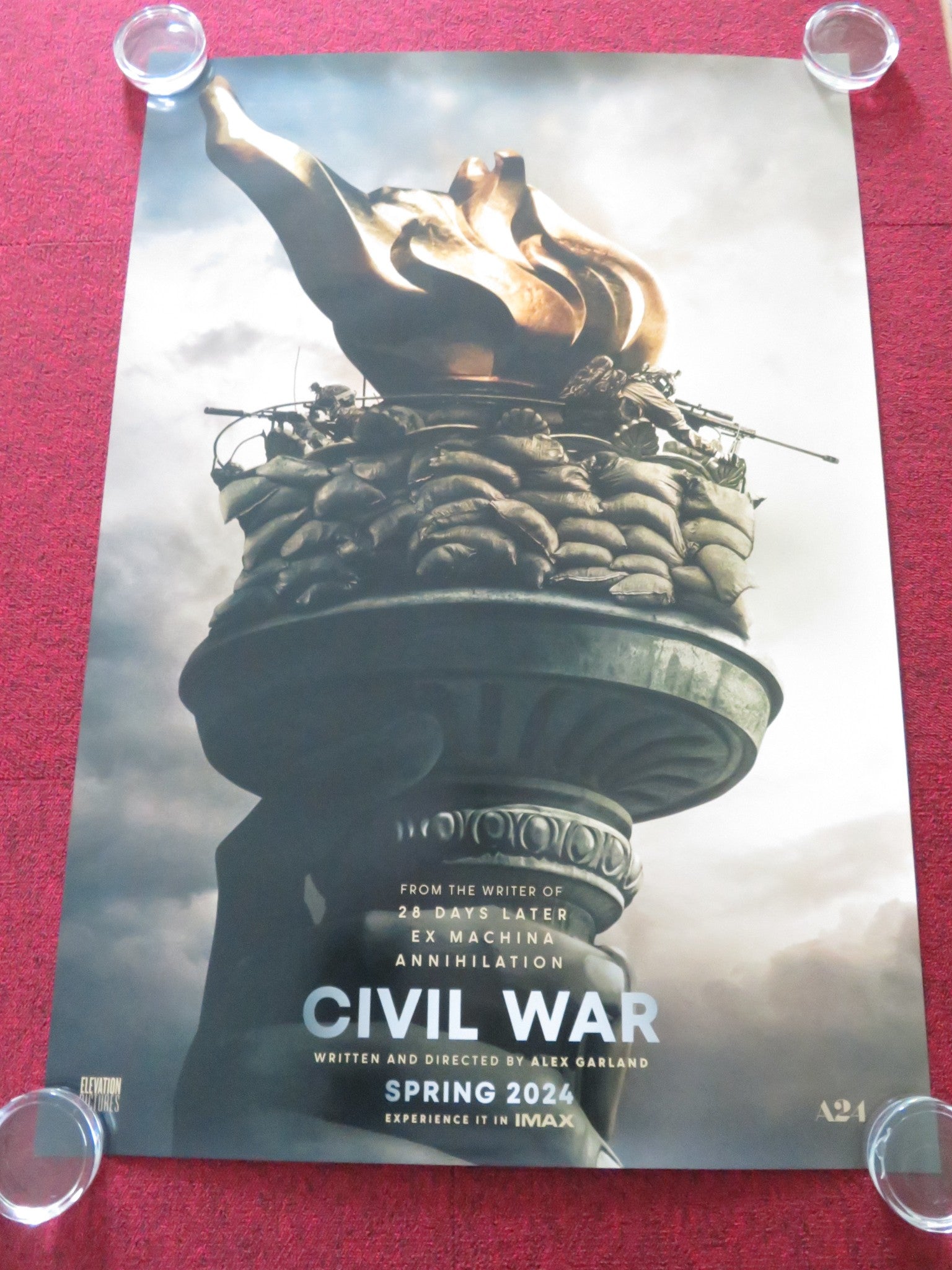 CIVIL WAR - B US ONE SHEET ROLLED POSTER NICK OFFERMAN KIRSTEN DUNST 2 ...