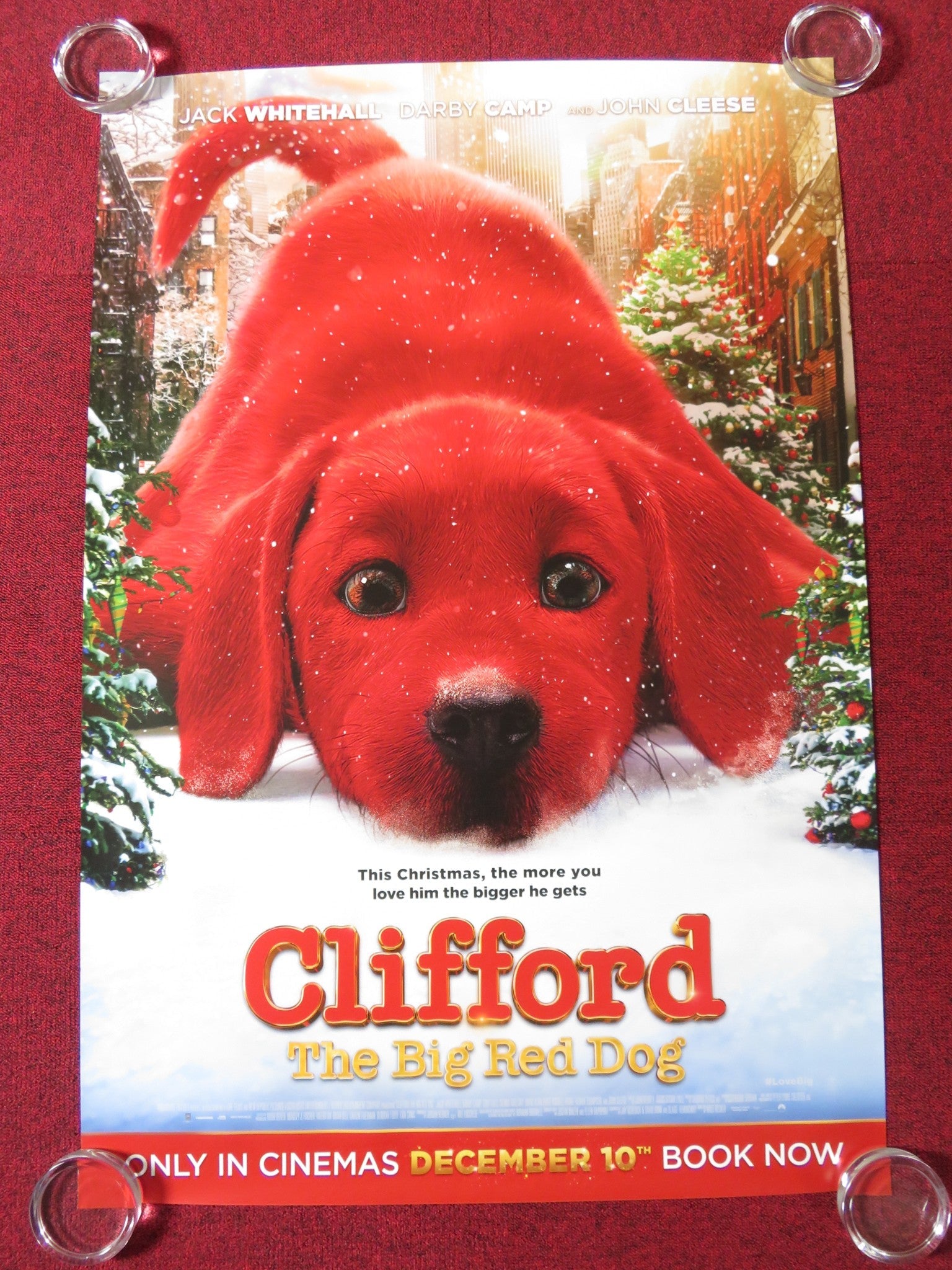 CLIFFORD THE BIG RED DOG US ONE SHEET ROLLED POSTER WHITEHALL DARBY CA ...