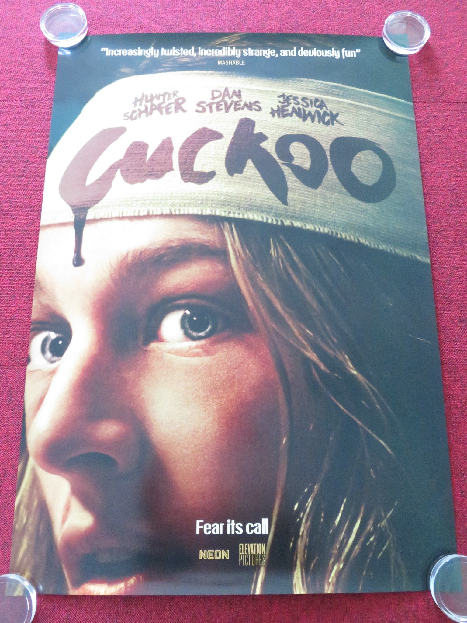 CUCKOO US ONE SHEET ROLLED POSTER HUNTER SCHAFER JAN BLUTHARDT 2024 ...