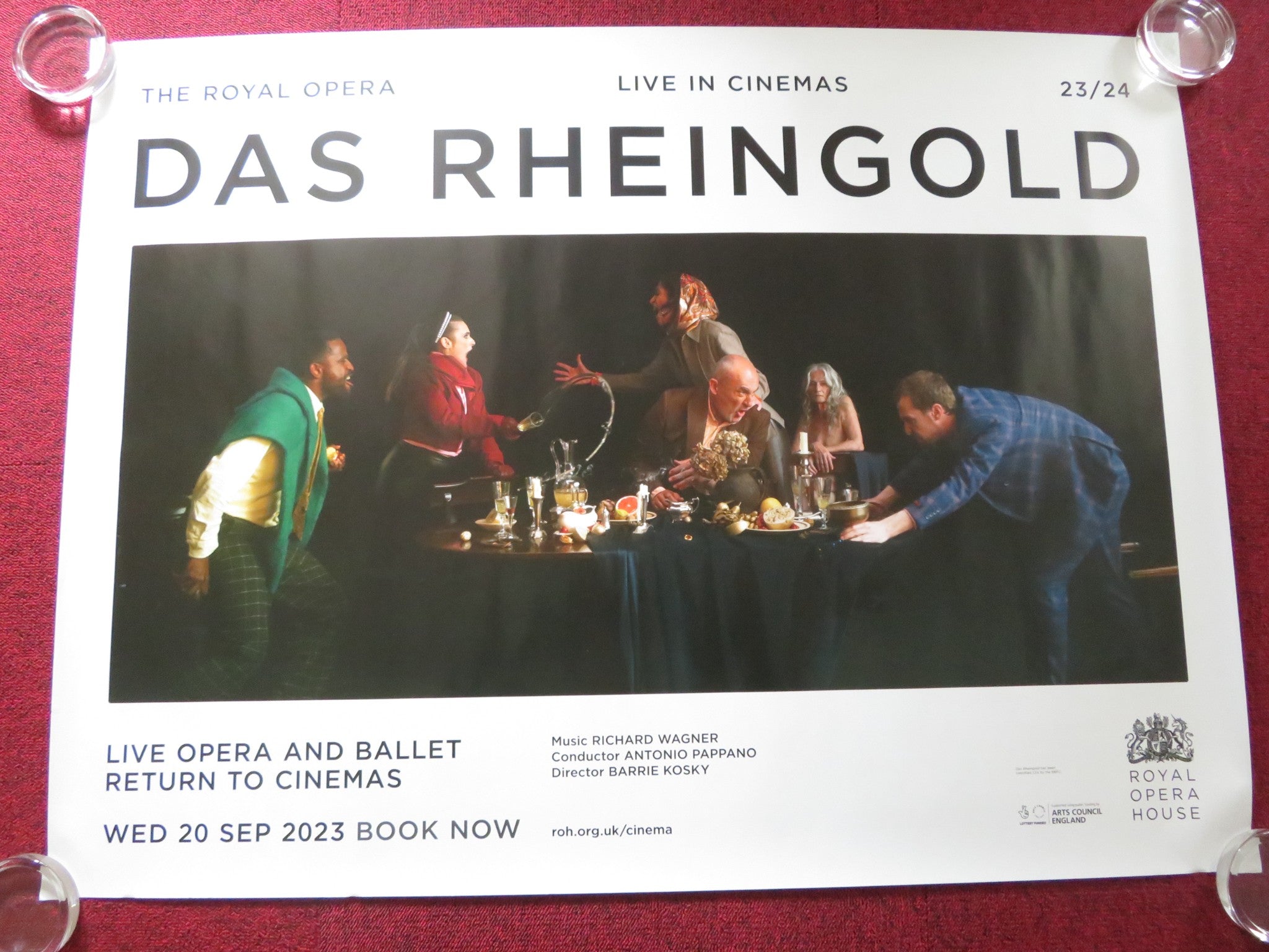 DAS RHEINGOLD - ROH LIVE IN CINEMAS UK QUAD ROLLED POSTER ROYAL OPERA ...