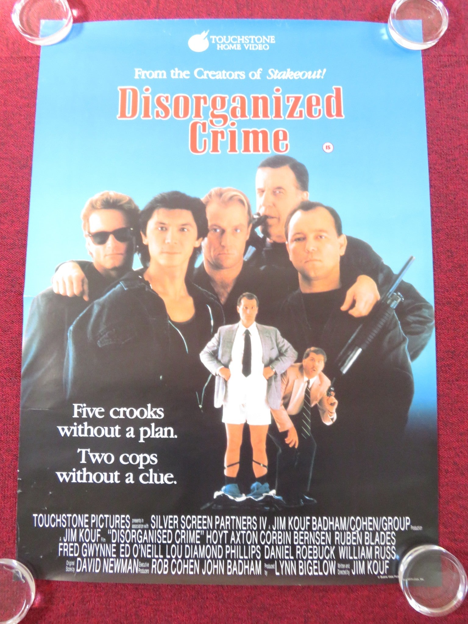 DISORGANIZED CRIME VHS VIDEO POSTER ROLLED HOYT AXTON LOU DIAMOND PHIL ...
