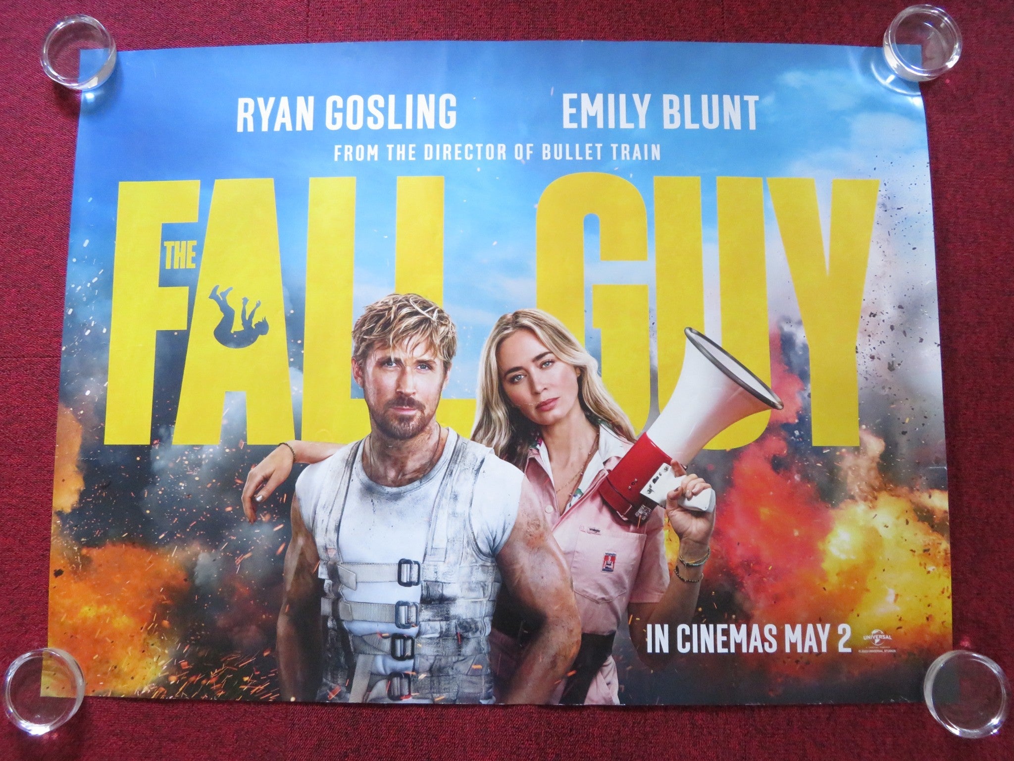 FALL GUY - A UK QUAD ROLLED POSTER RYAN GOSLING EMILY BLUNT 2024 ...