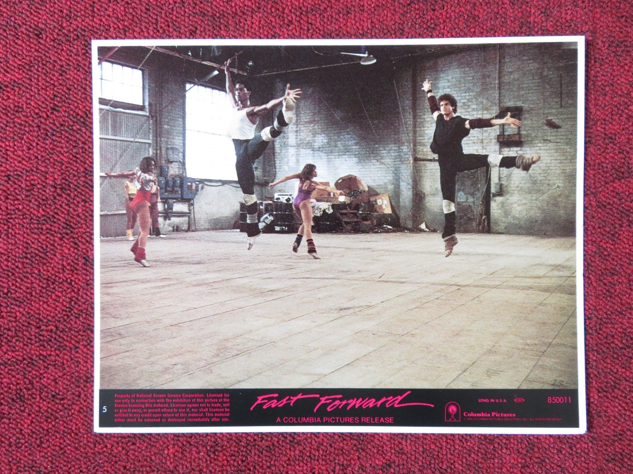 FAST FORWARD - 5 LOBBY CARD JOHN SCOTT CLOUGH DON FRANKLIN 1985 ...
