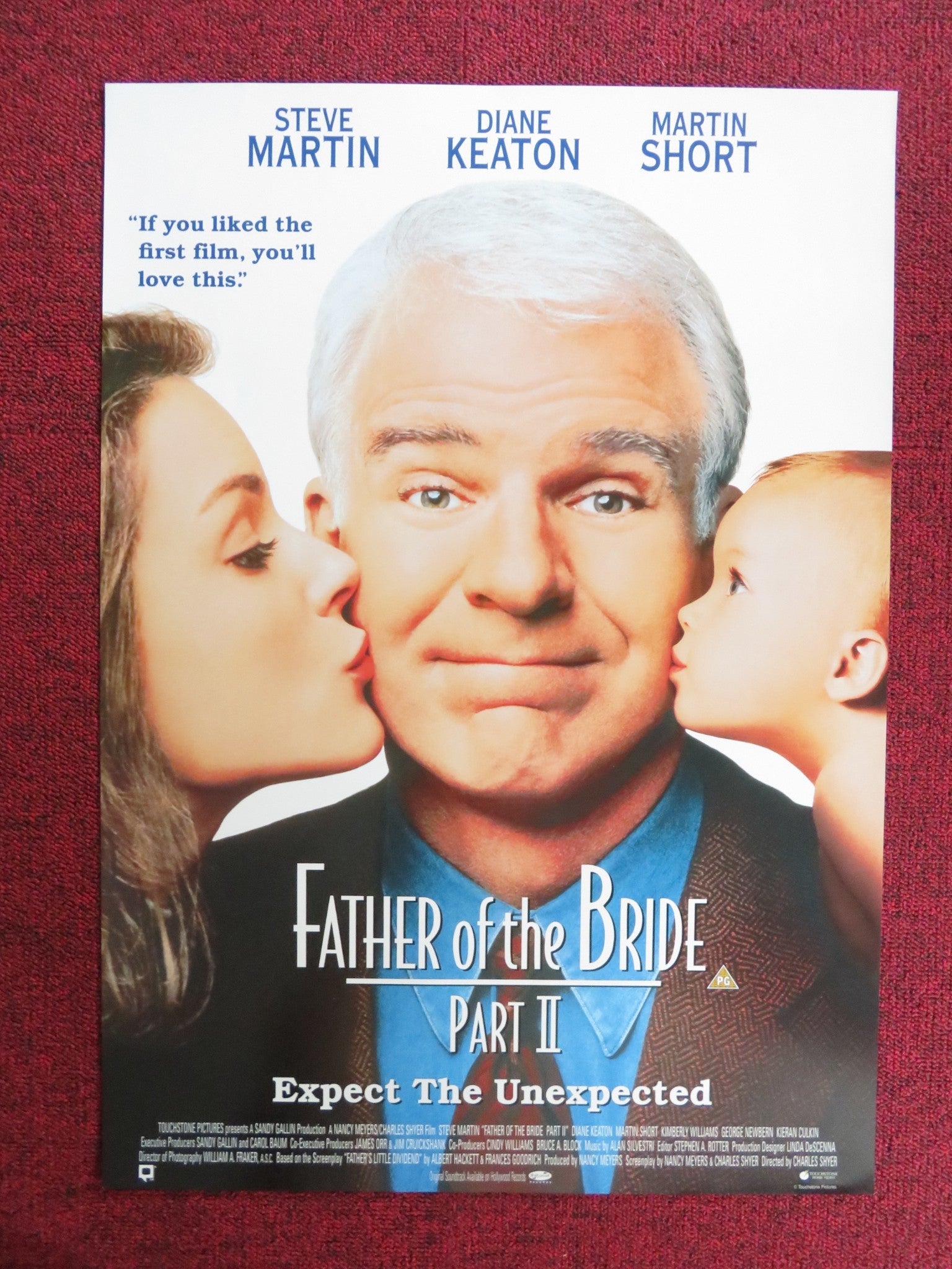 FATHER OF THE BRIDE PART II VHS VIDEO POSTER STEVE MARTIN DIANE KEATON ...