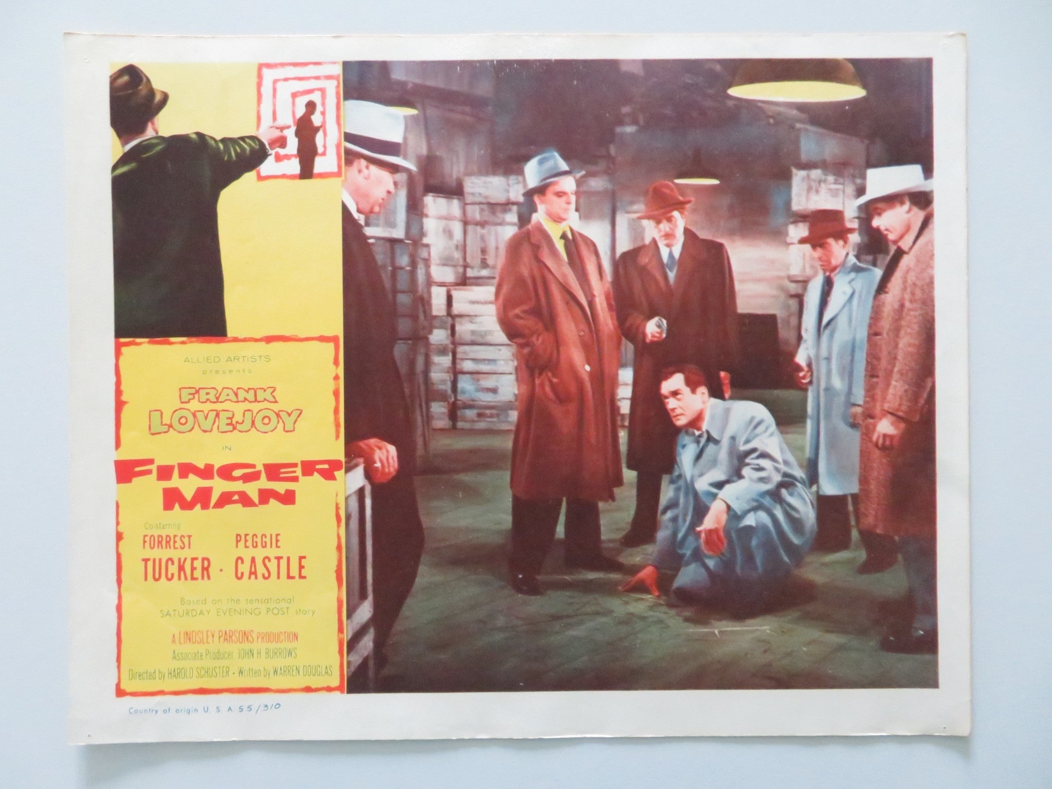 FINGER MAN - A US LOBBY CARD FRANK LOVEJOY FORREST TUCKER 1955 ...