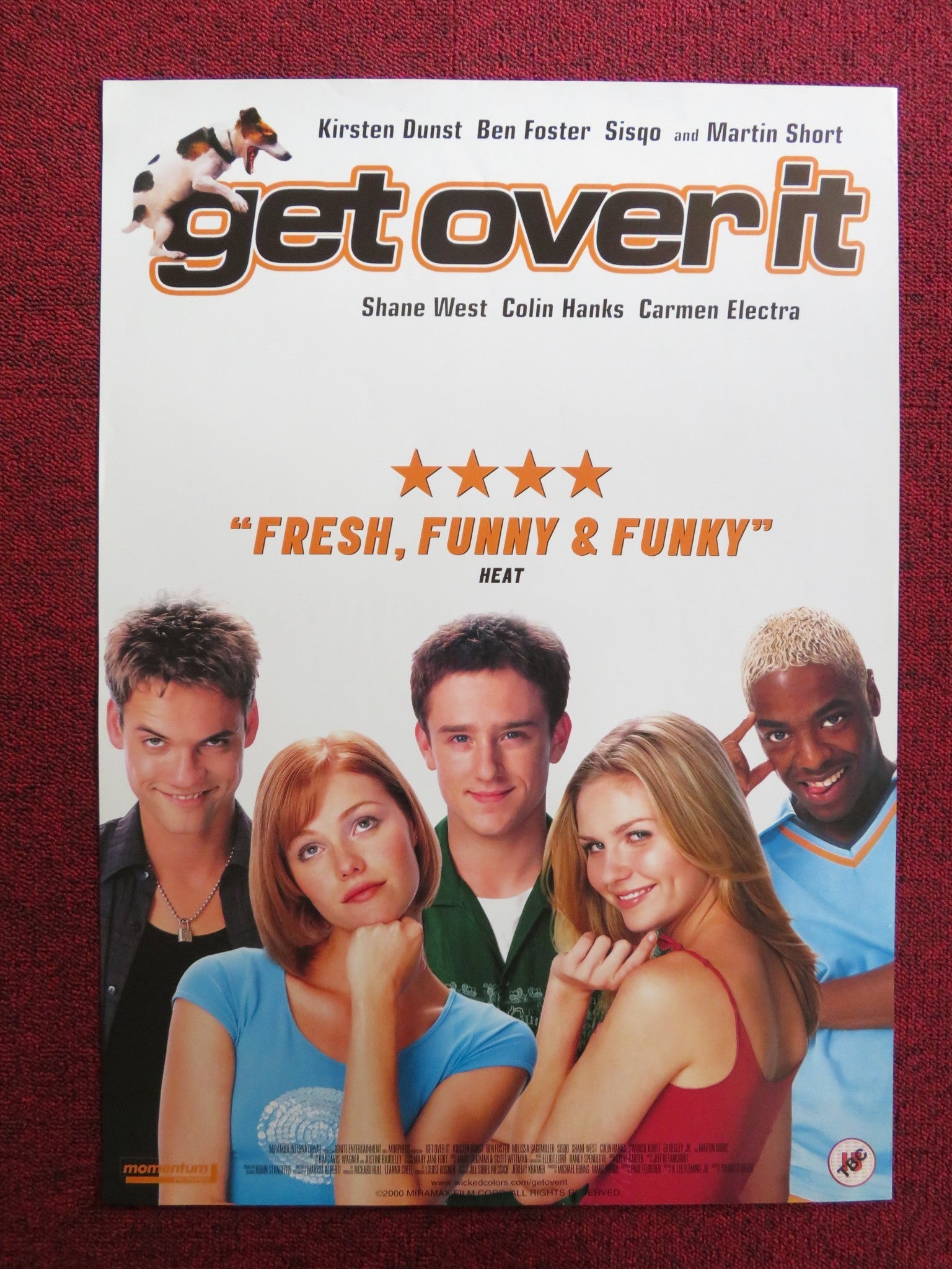 GET OVER IT VHS VIDEO POSTER KIRSTEN DUNST BEN FOSTER 2001 – Rendezvous ...