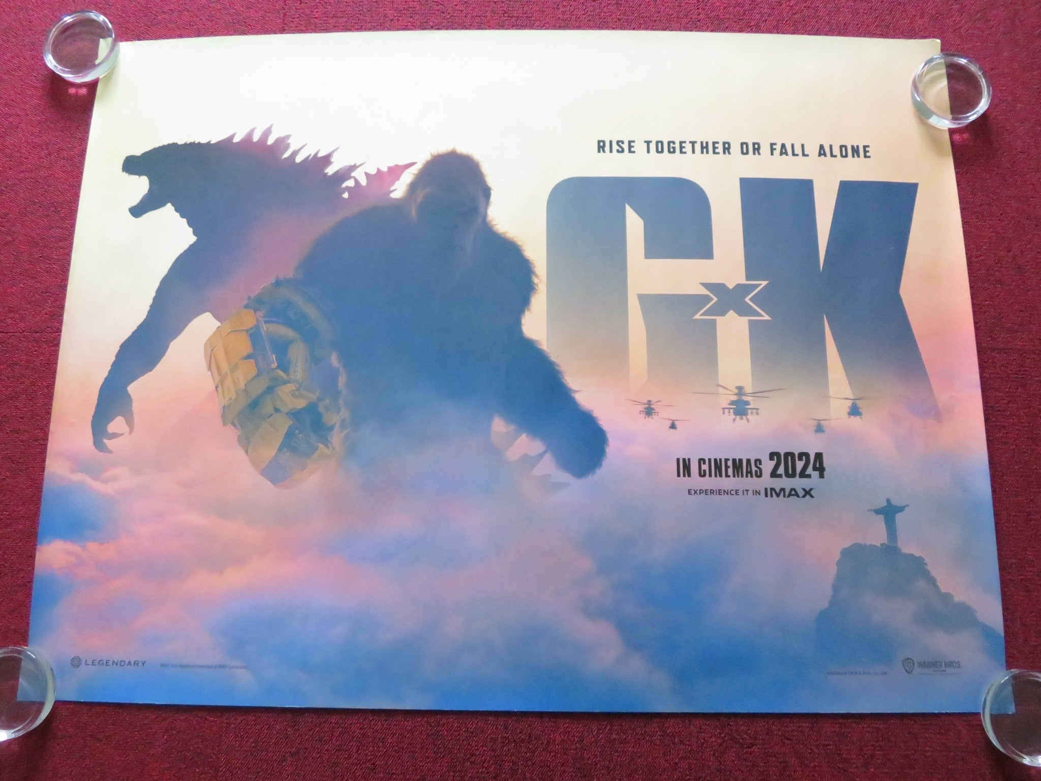 GODZILLA X KONG: THE NEW EMPIRE - A UK QUAD ROLLED POSTER REBECCA HALL ...