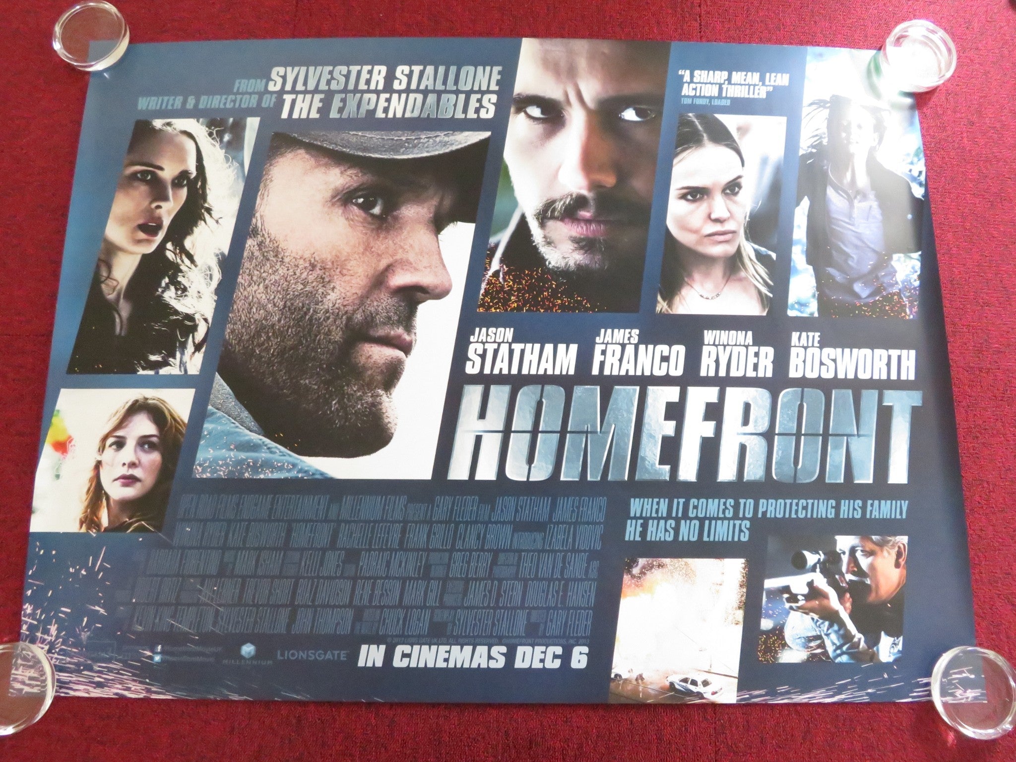 HOMEFRONT UK QUAD ROLLED POSTER JASON STATHAM JAMES FRANCO 2013 ...