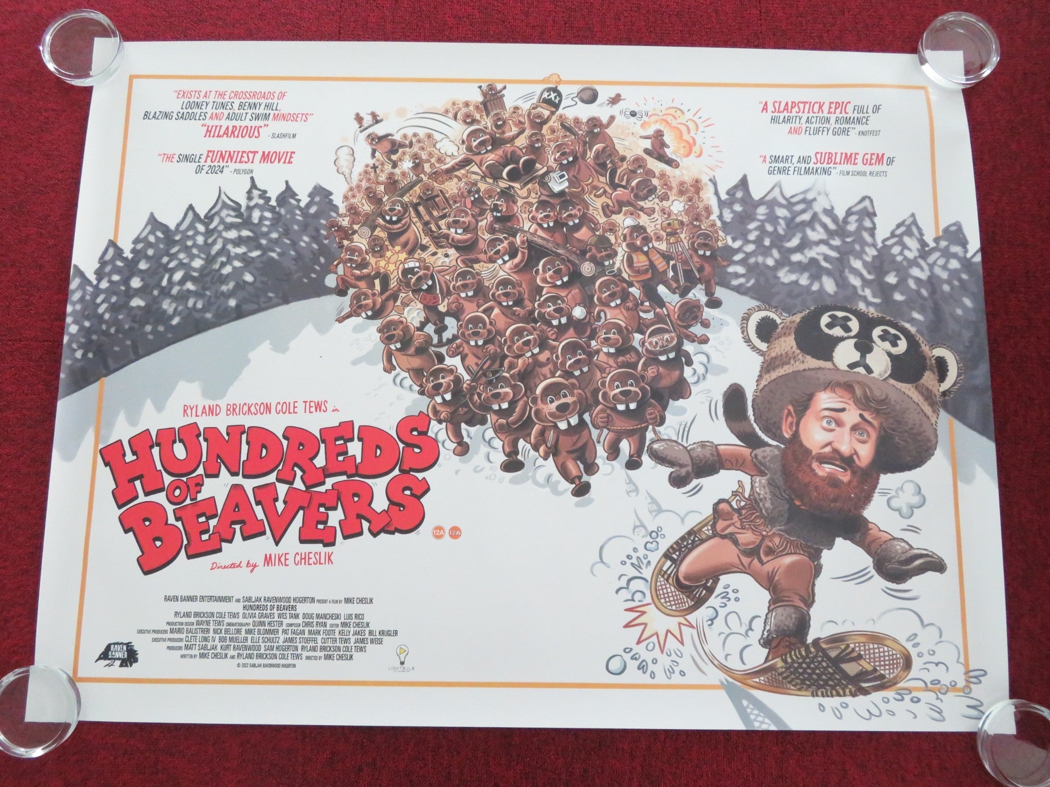 HUNDREDS OF BEAVERS UK QUAD ROLLED POSTER RYLAND BRICKSON COLE TEWS GR ...