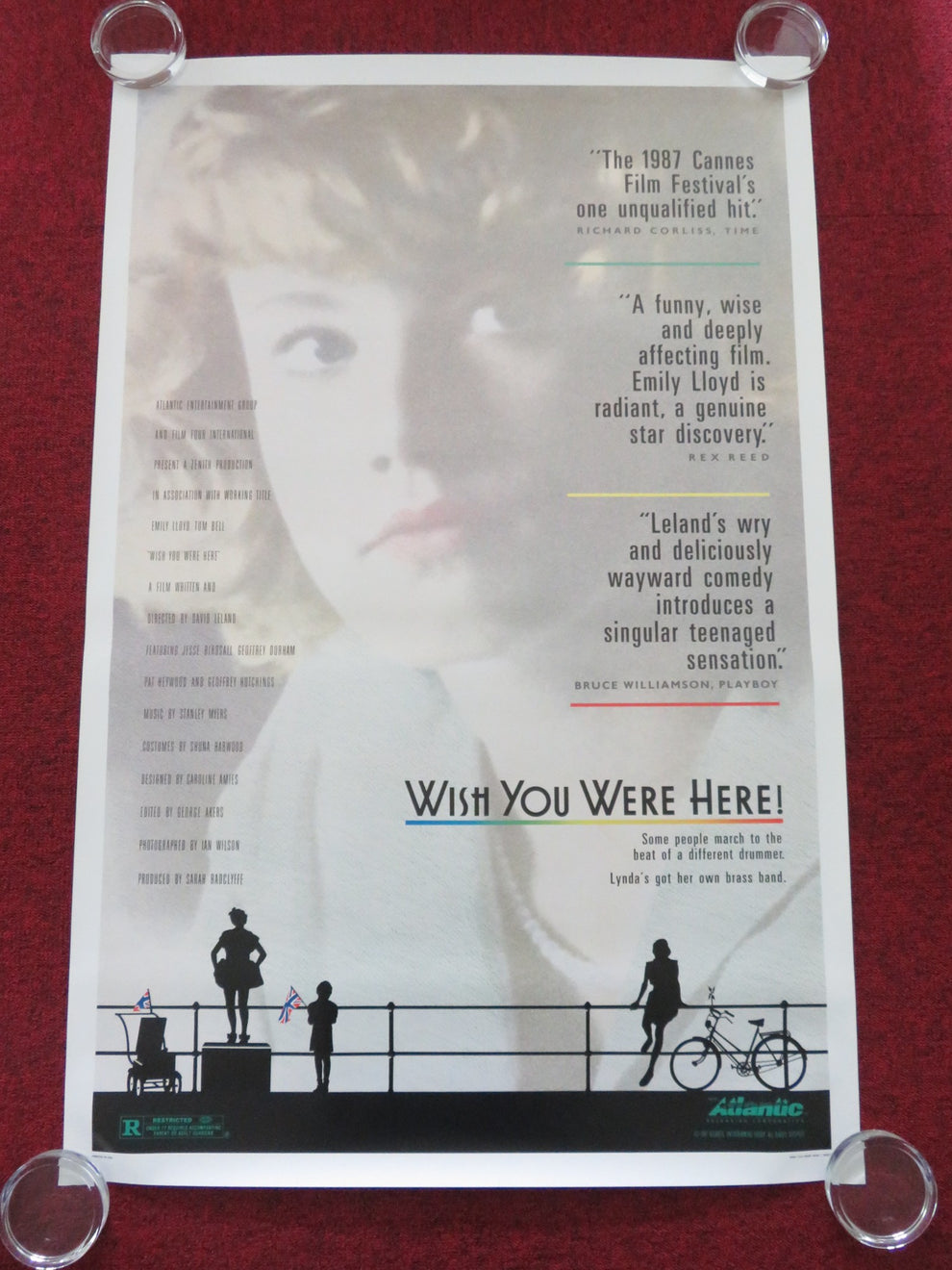 WISH YOU WERE HERE US ONE SHEET ROLLED POSTER EMILY LLOYD CLARE CLIFFO ...
