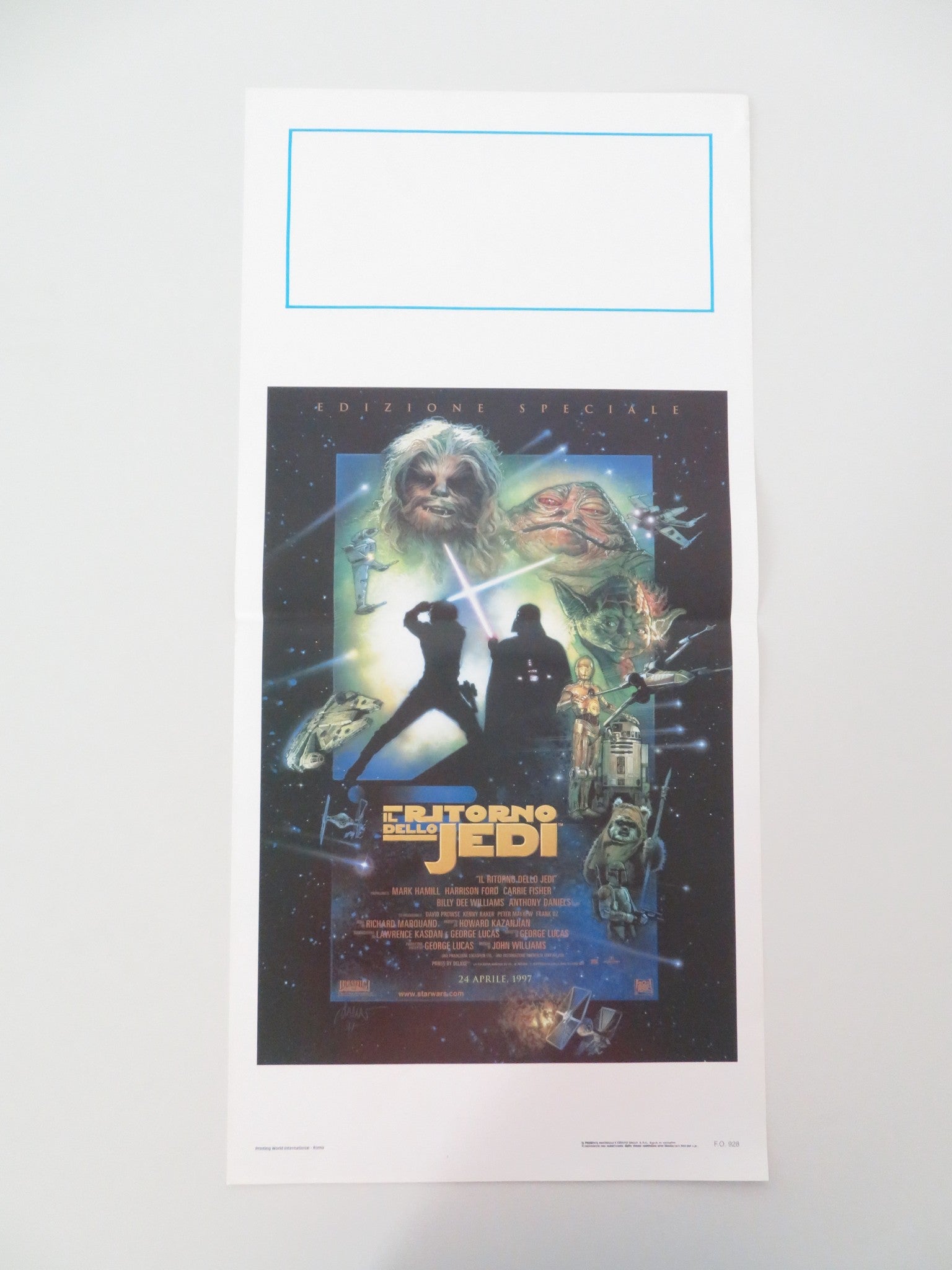 STAR WARS: EPISODE VI - RETURN OF THE JEDI ITALIAN LOCANDINA POSTER R1 ...