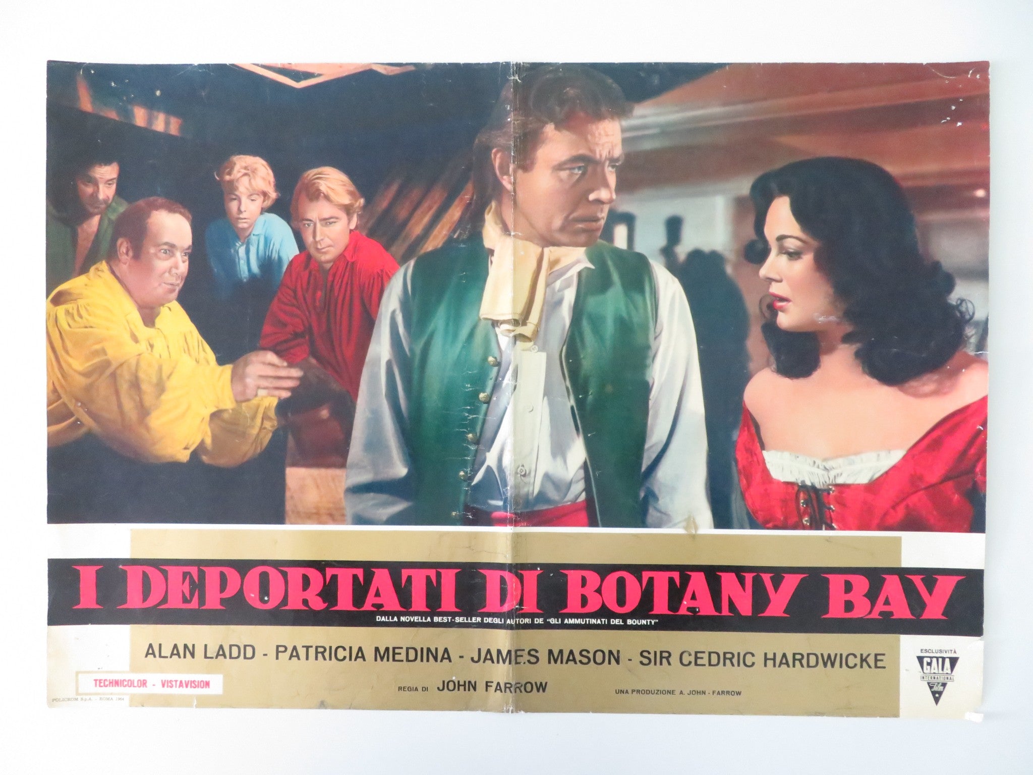 BOTANY BAY ITALIAN FOTOBUSTA POSTER ALAN LADD JAMES MASON R1952 ...