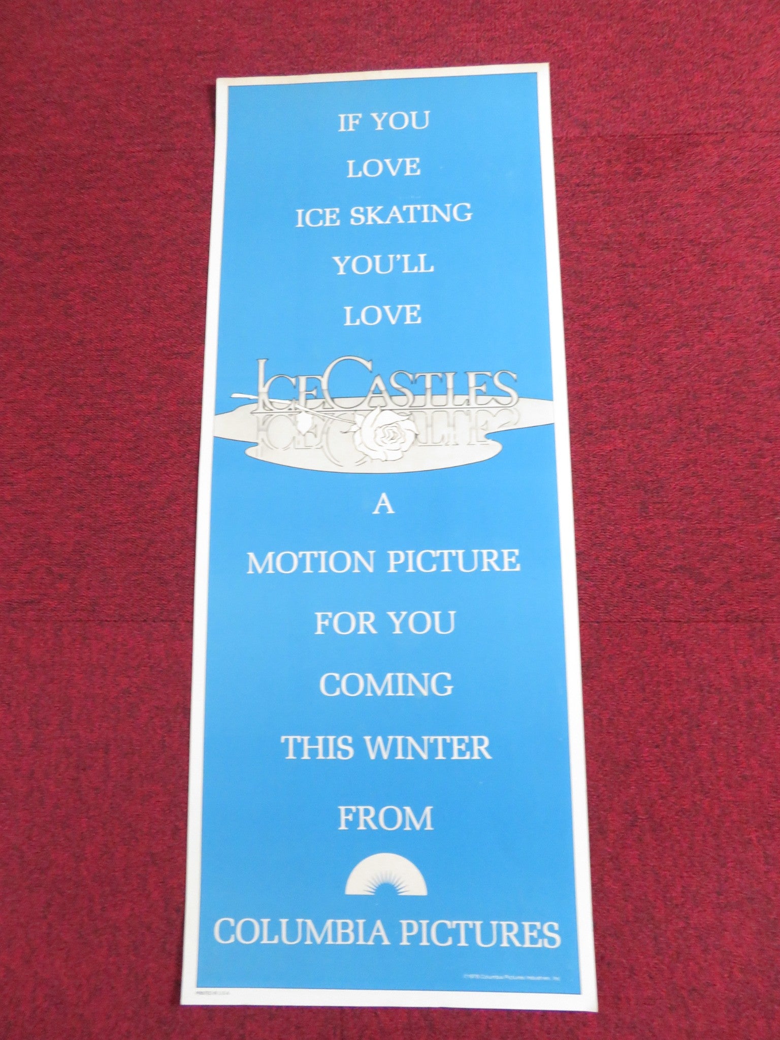 ICE CASTLES US INSERT POSTER ROBBY BENSON COLLEEN DEWHURST 1978 ...