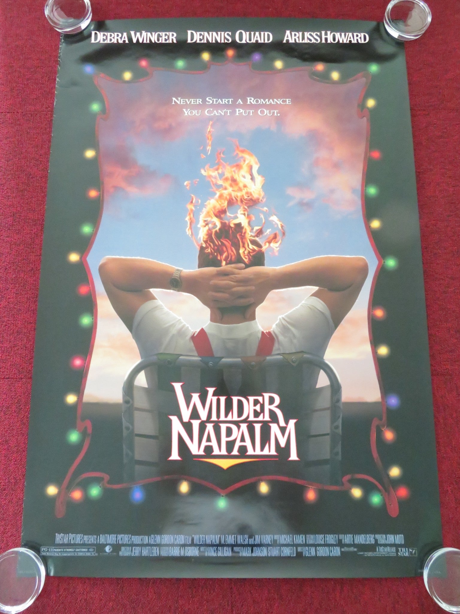WILDER NAPALM US ONE SHEET ROLLED POSTER DENNIS QUAID DEBRA WINGER 199 ...