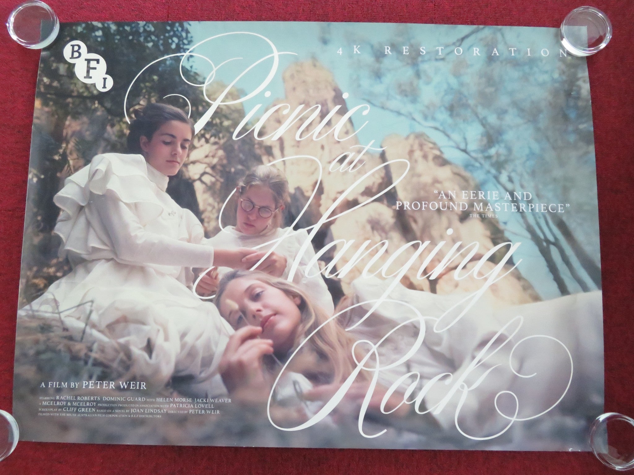PICNIC AT HANGING ROCK - BFI UK QUAD ROLLED POSTER RACHEL ROBERTS V. G ...