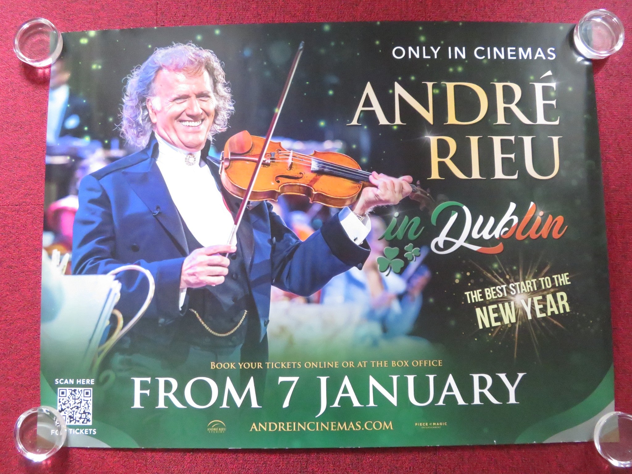 ANDRE RIEU IN DUBLIN UK QUAD ROLLED POSTER 2023 – Rendezvous Cinema