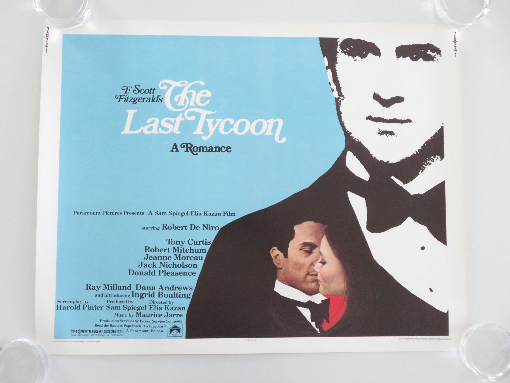 THE LAST TYCOON US HALF SHEET (22"x 28") POSTER ROBERT DE NIRO TONY CU ...