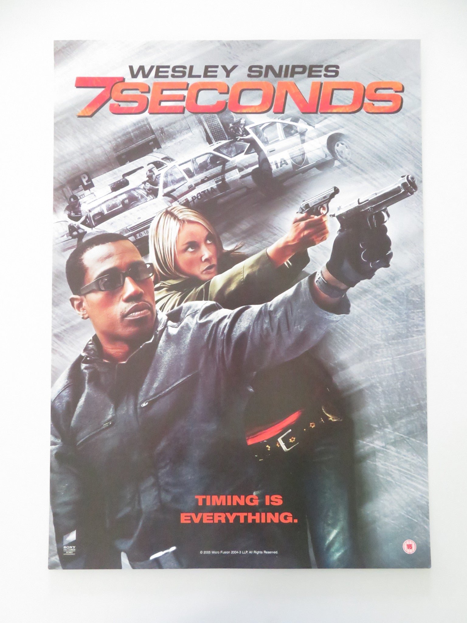 7 SECONDS VHS VIDEO POSTER WESLEY SNIPES TAMZIN OUTHWAITE 2005 ...
