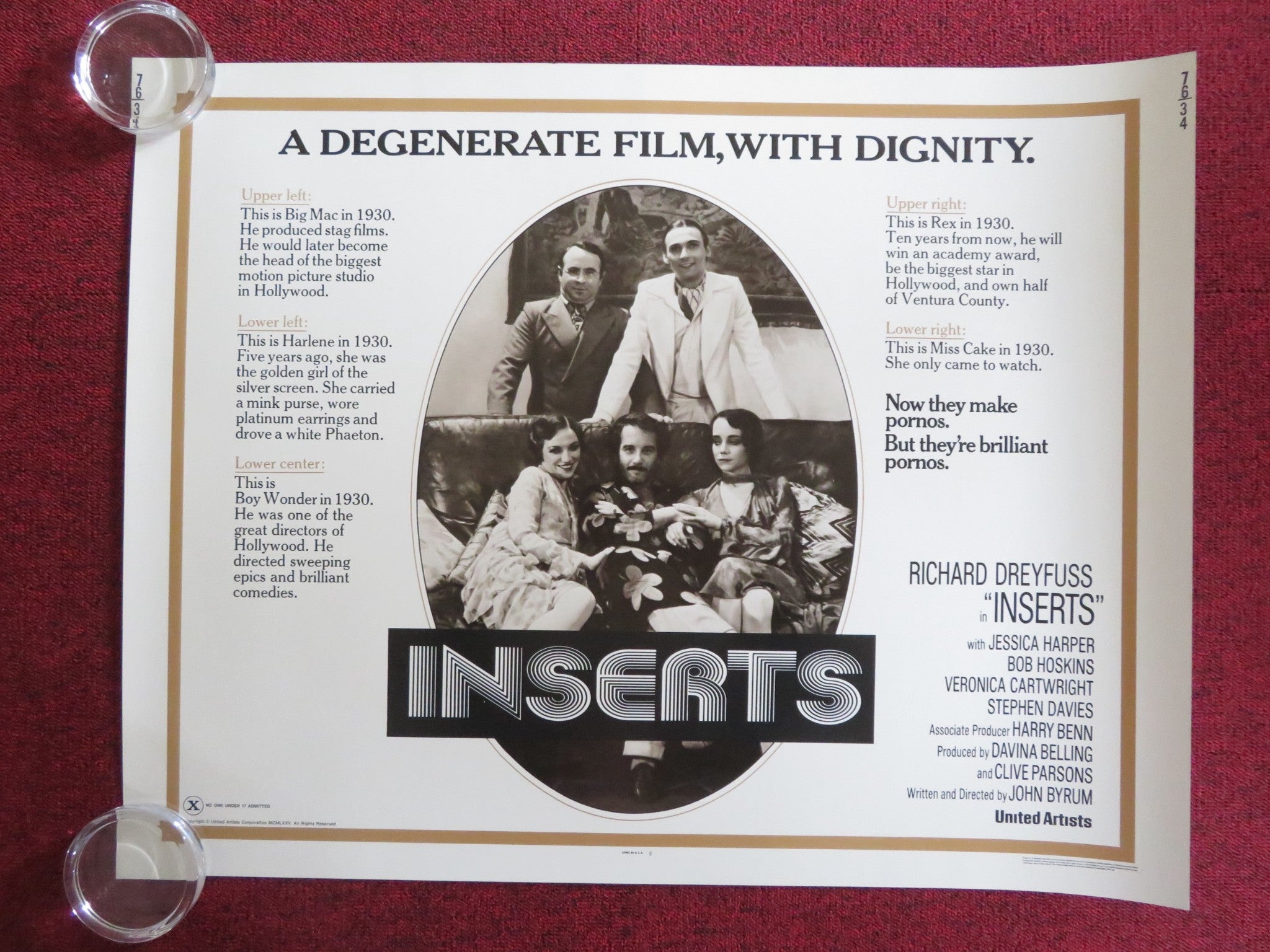 INSERTS US HALF SHEET (22"x 28") POSTER RICHARD DREYFUSS BOB HOSKINS 1 ...