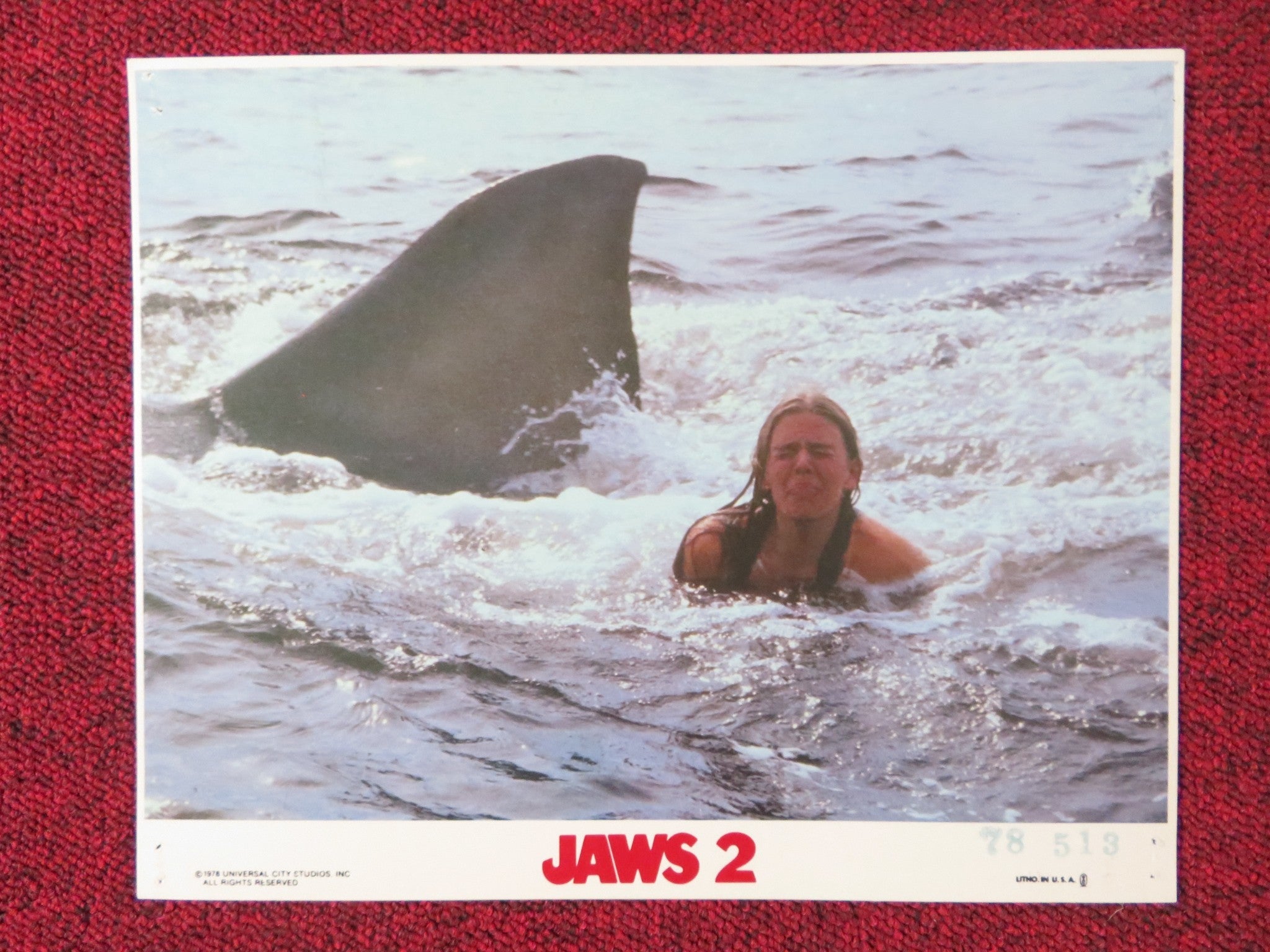 JAWS 2 - B LOBBY CARD ROY SCHEIDER MURRAY HAMILTON 1978 – Rendezvous Cinema