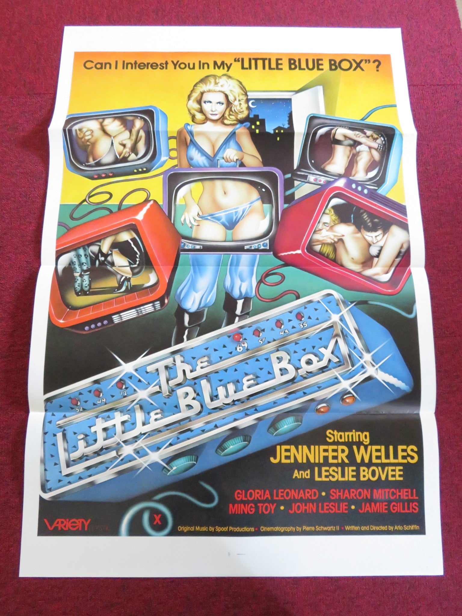 LITTLE BLUE BOX US TRI FOLDED ONE SHEET ROLLED POSTER JENNIFER WELLES ...